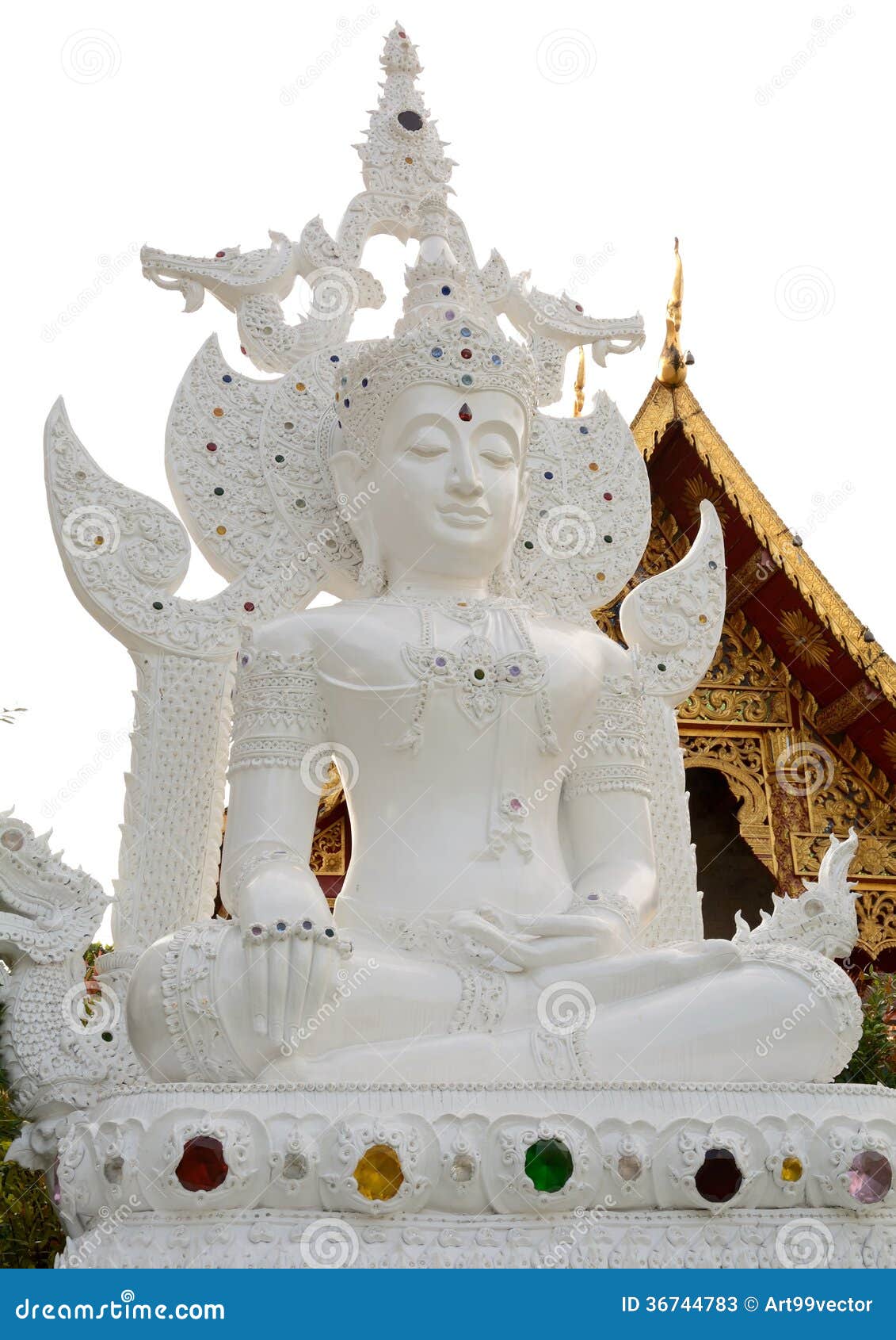Buda blanco imagen de archivo. Imagen de exterior, turista - 36744783