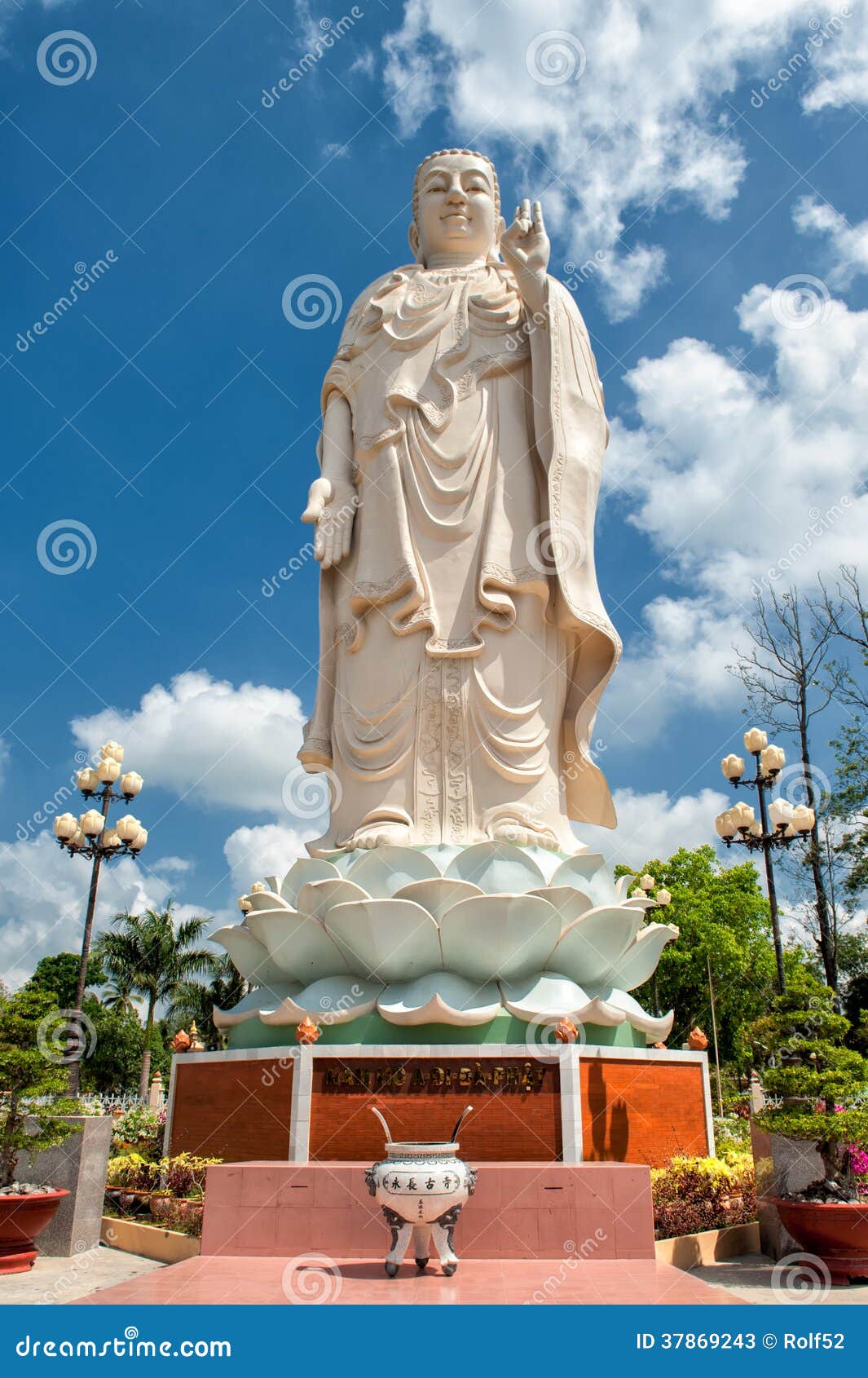 Buda blanco imagen de archivo. Imagen de estatua, ciudad - 37869243