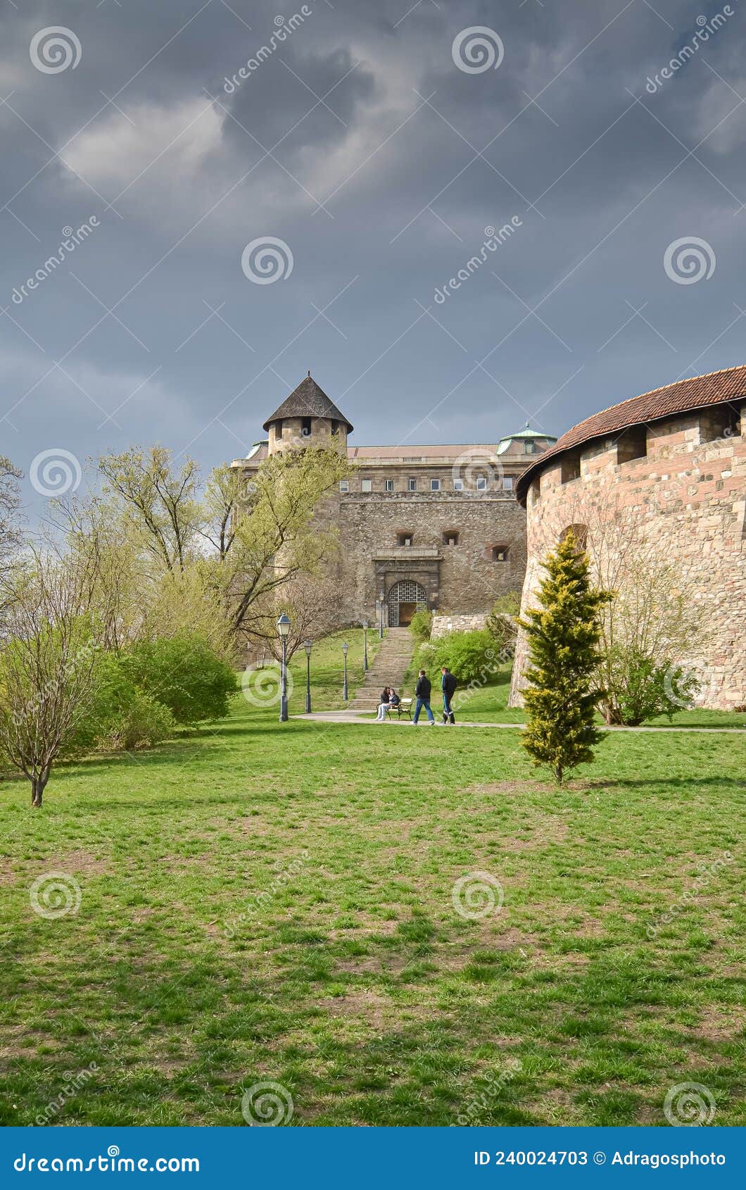 Buda Castle Building in Budapest with Impressive Architecture Details ...