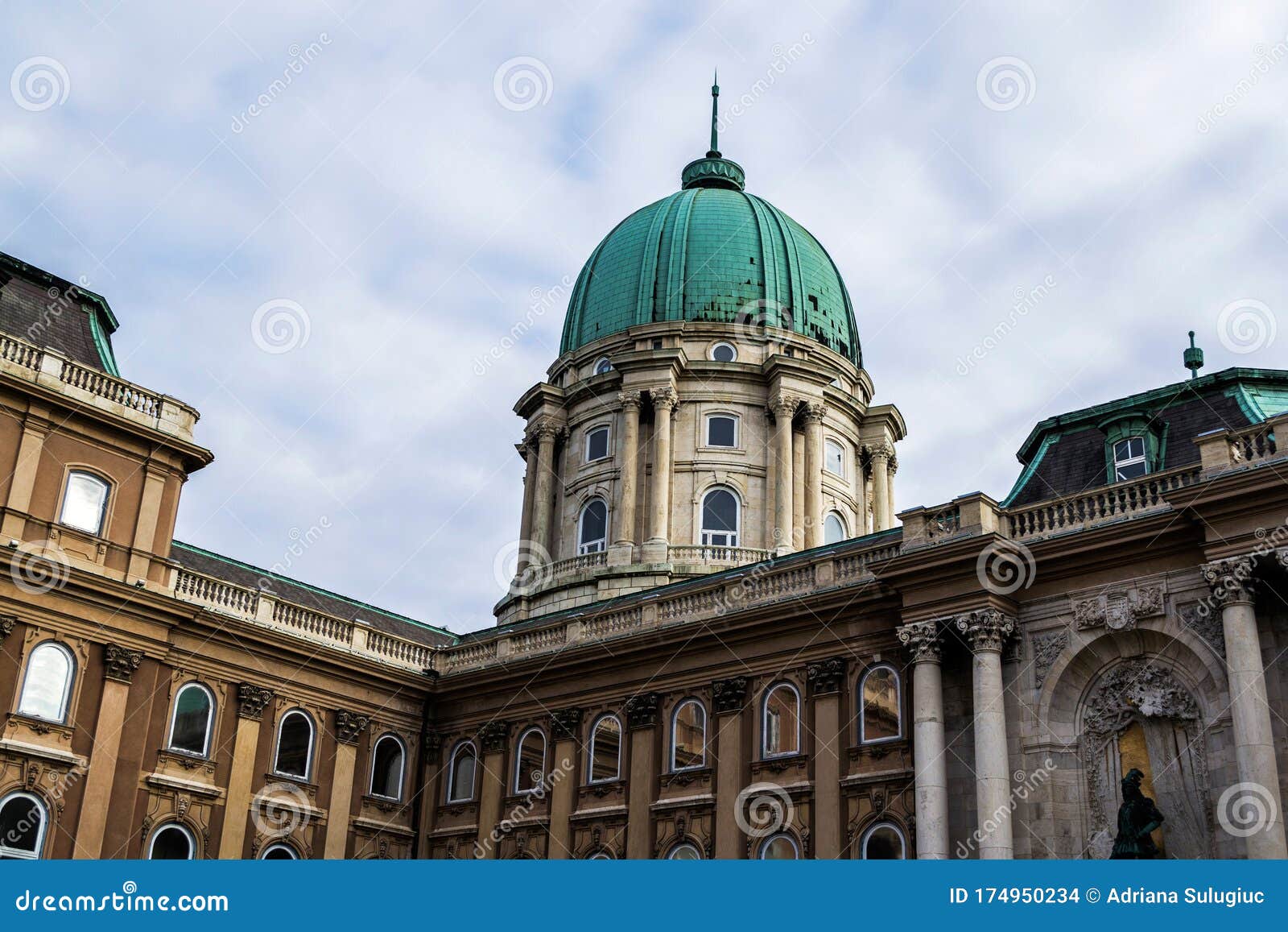 Buda Castle stock photo. Image of courtyard, history - 174950234