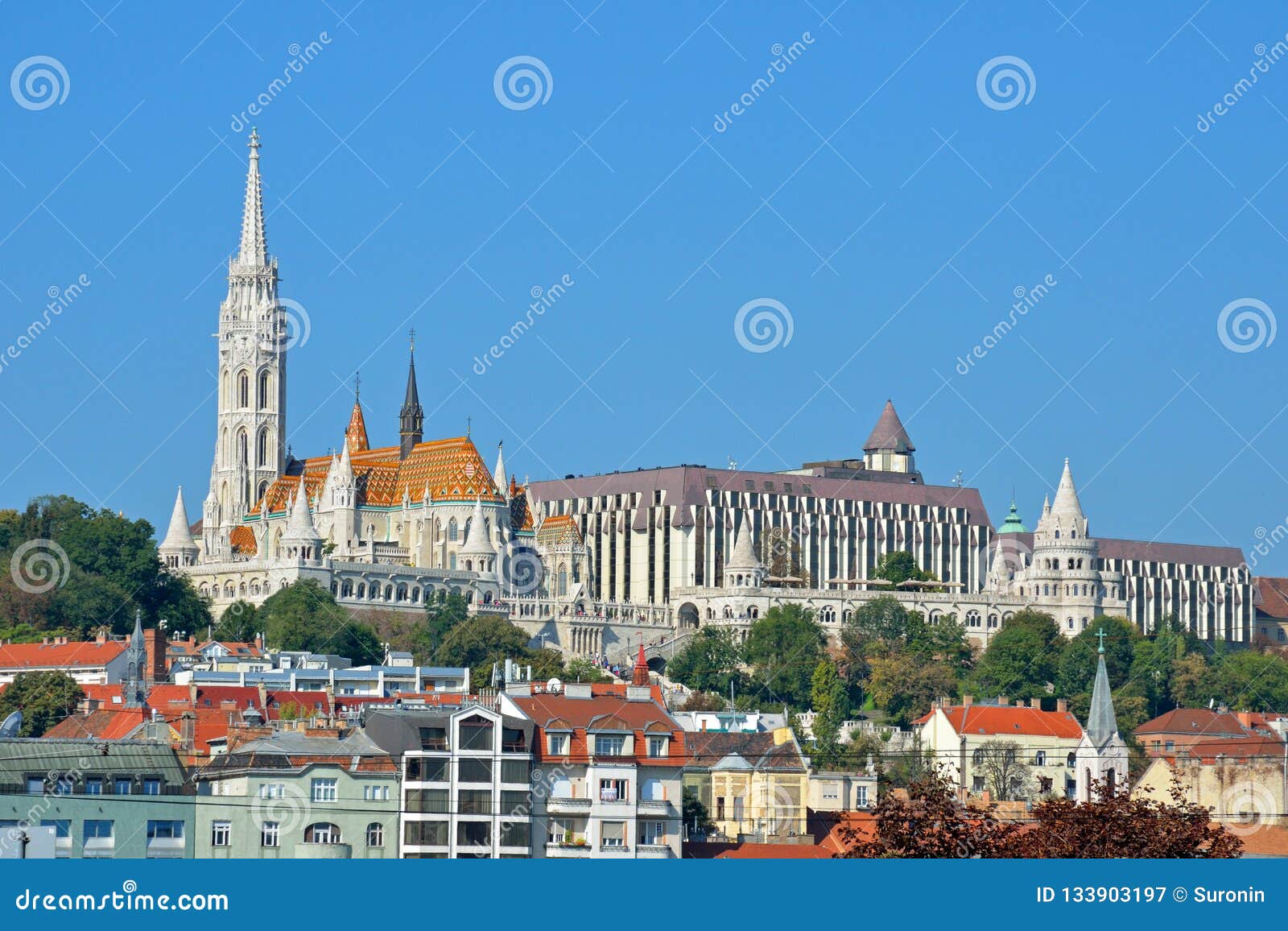 Buda Castle Quarter stock image. Image of buda, building - 133903197