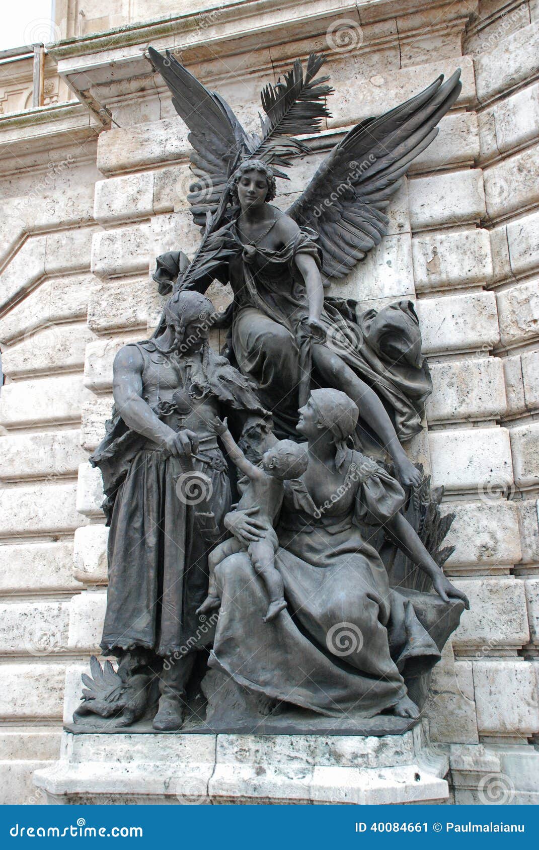 Buda Castle Statue in Budapest Stock Image - Image of travel, budapest ...