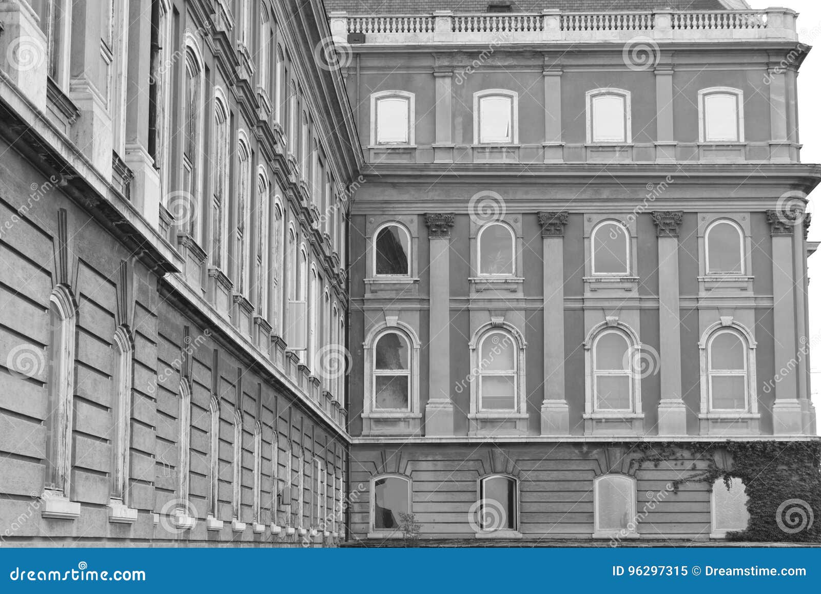 Buda castle windows stock image. Image of budapest, black - 96297315