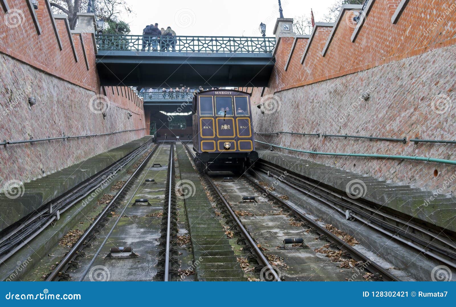 Buda Hill Funicular or Cable Car. Budapest, Hungary Editorial Photo ...