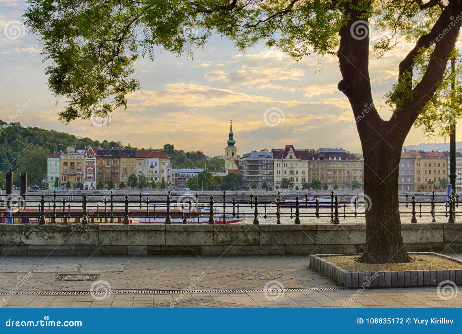 Buda Side of Budapest Historical Riverfront View Stock Photo - Image of ...