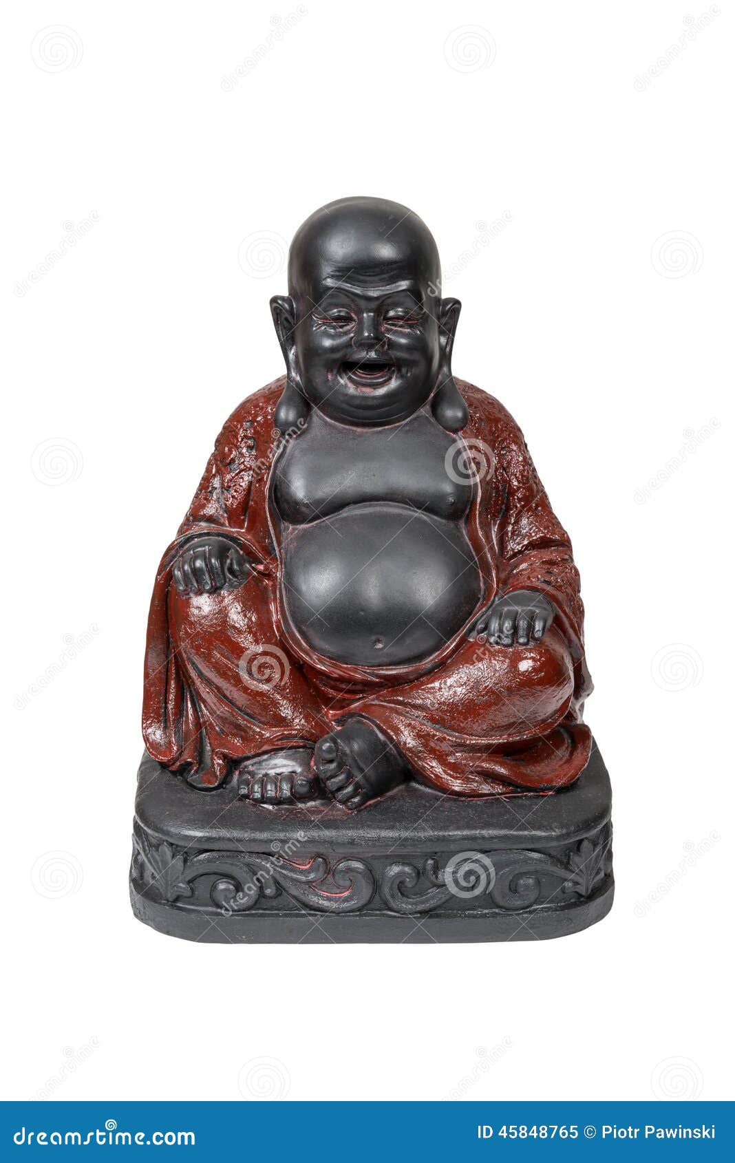 Buda sonriente negro imagen de archivo. Imagen de felicidad - 45848765