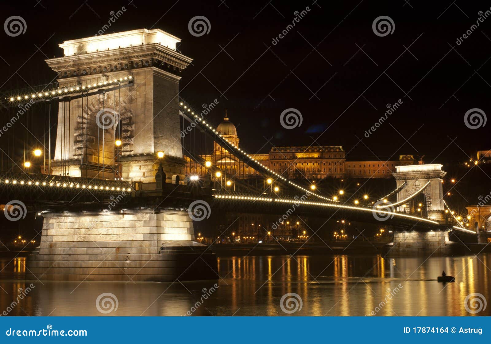 Budapest bridge stock photo. Image of landmark, architecture - 17874164