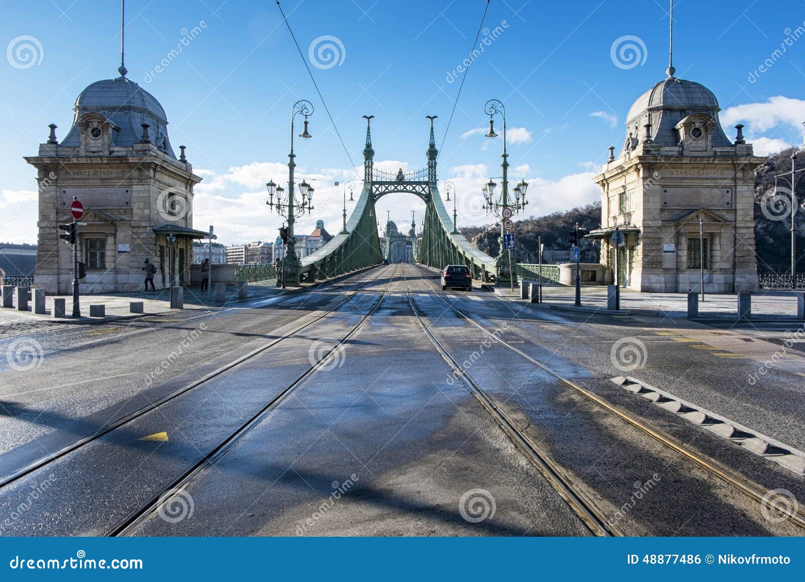 Budapest Bridge stock photo. Image of structure, monument - 48877486