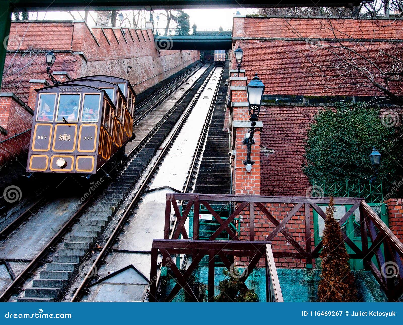 Budapest Castle Hill Funicular Editorial Photography - Image of archive ...