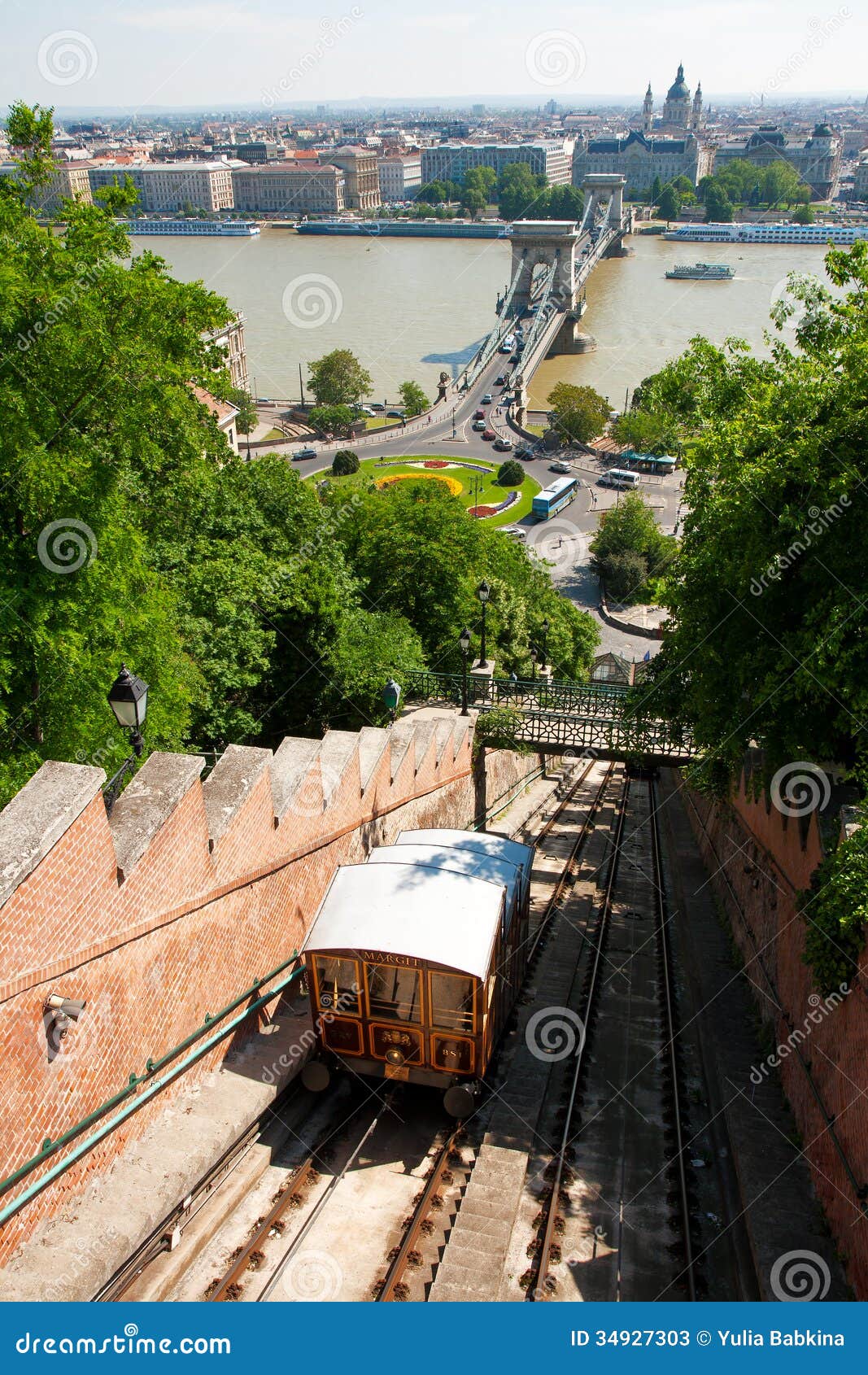 Budapest Castle Hill Funicular Stock Image - Image of tourism, landmark ...