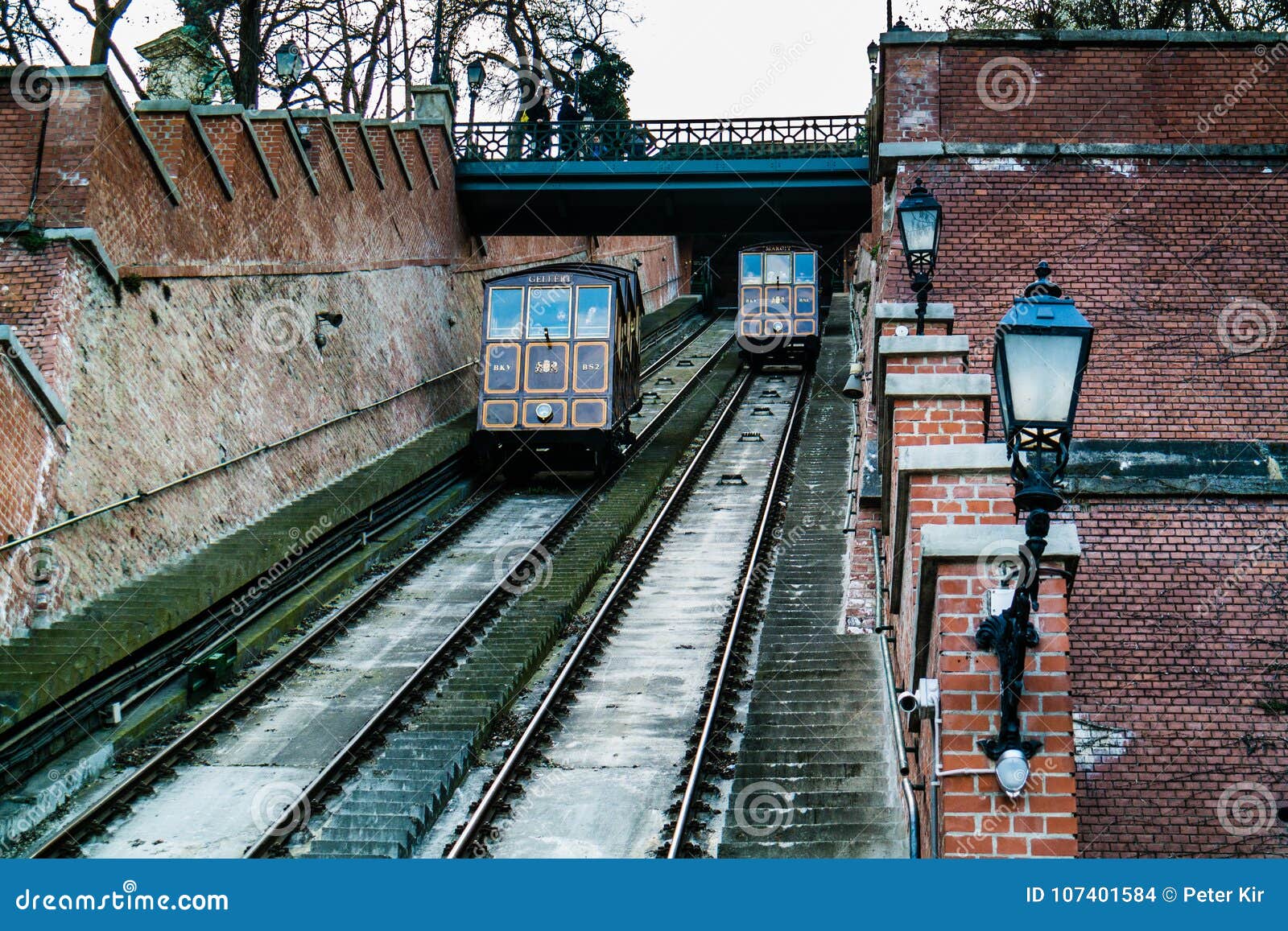 Budapest Castle Hill Funicular Editorial Stock Image - Image of ...