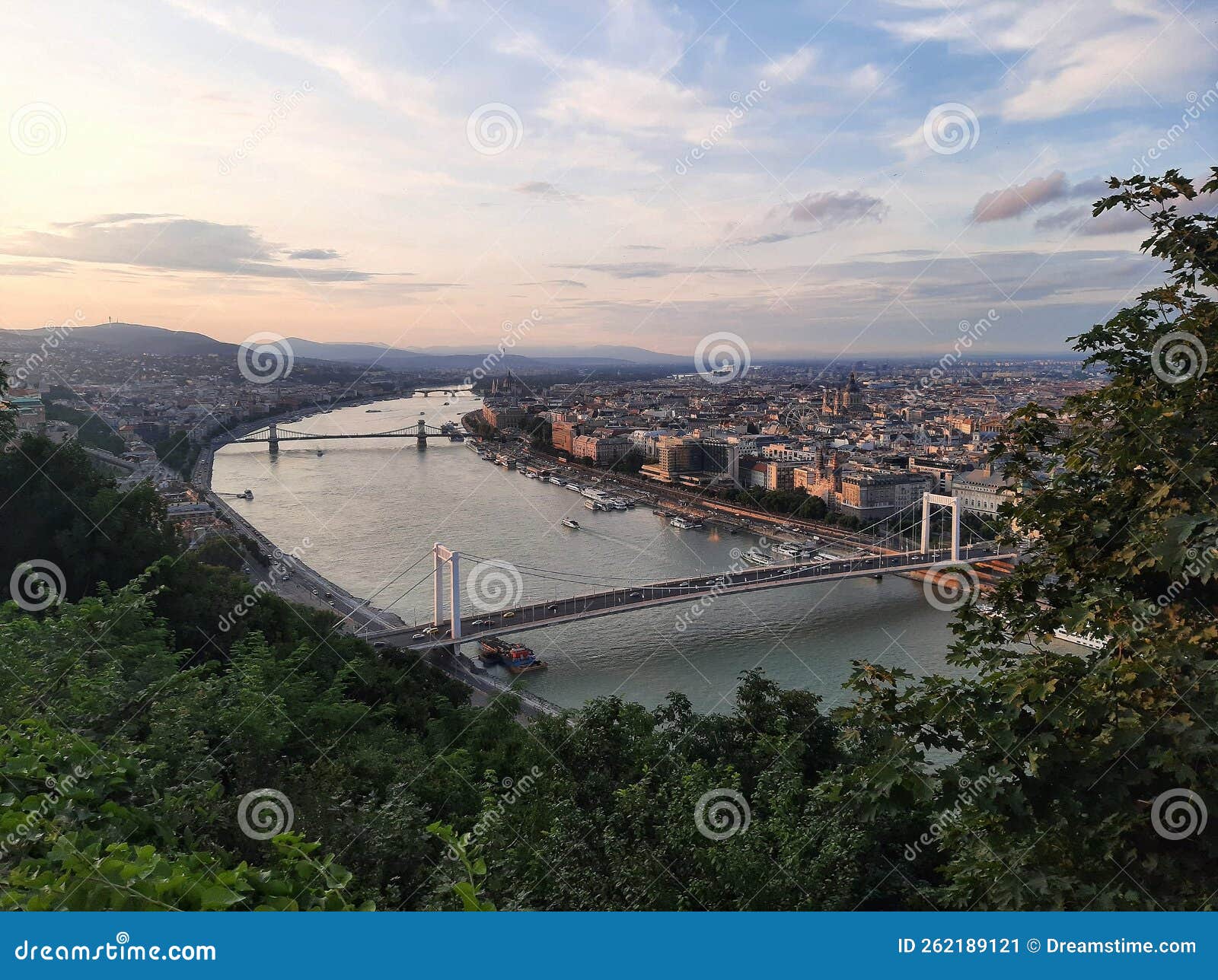 Budapest City Landscape View Stock Image - Image of waterway, skyline ...