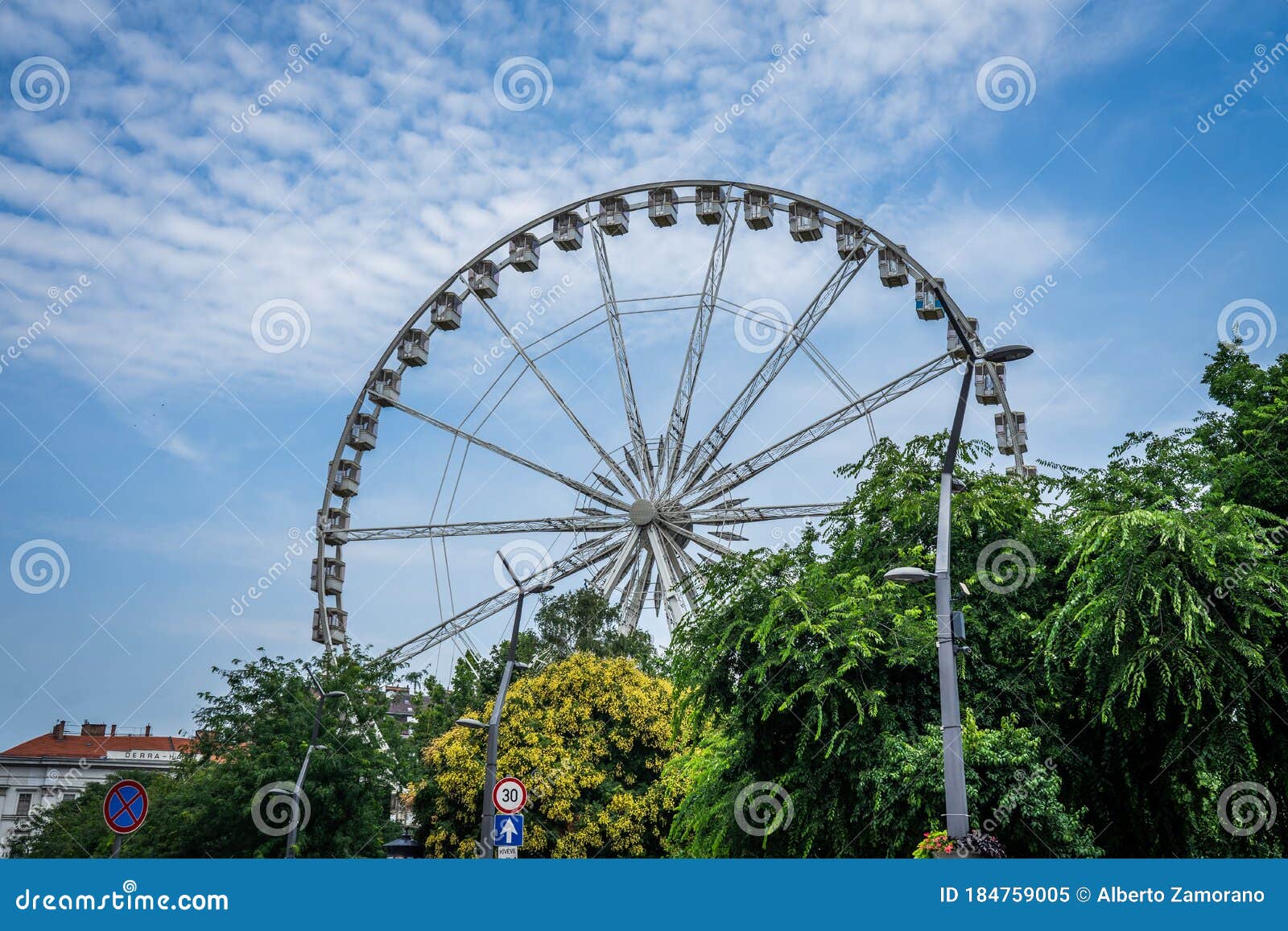 Budapest Eye in Elisabeth Square, Hungary. Stock Image - Image of ...