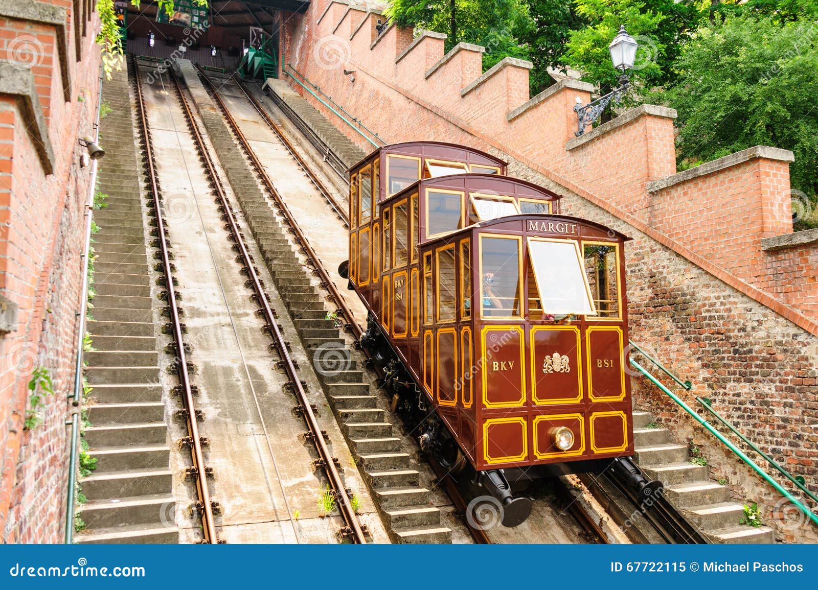 Budapest Funicular railway stock image. Image of budapest - 67722115
