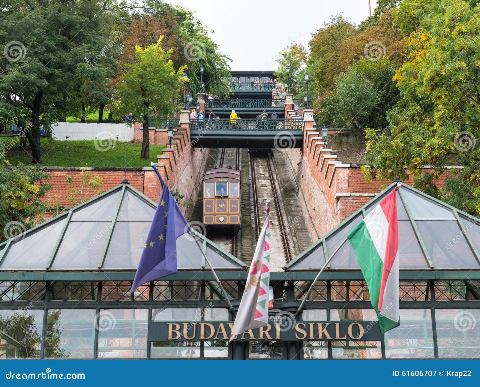 Budapest funicular editorial photography. Image of historical - 61606707