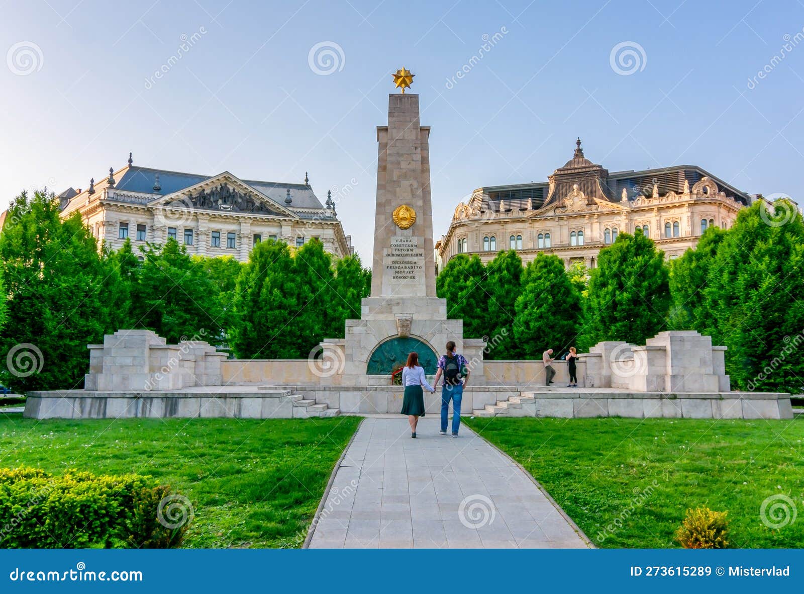 Budapest, Hungary - April 2019: Soviet Heroic Memorial in Budapest ...