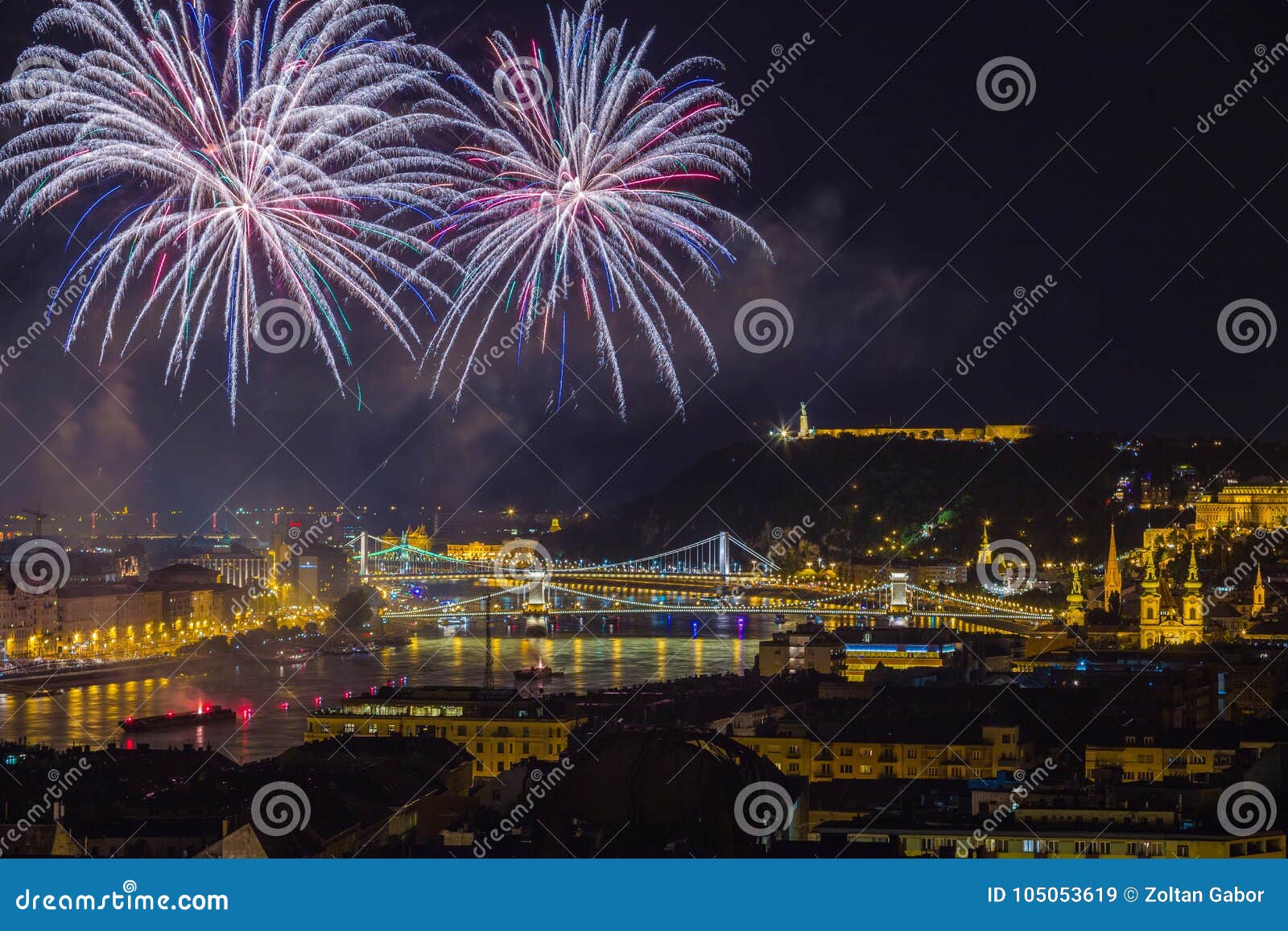 Budapest, Hungary - the Beautiful 20th of August Fireworks Over the ...