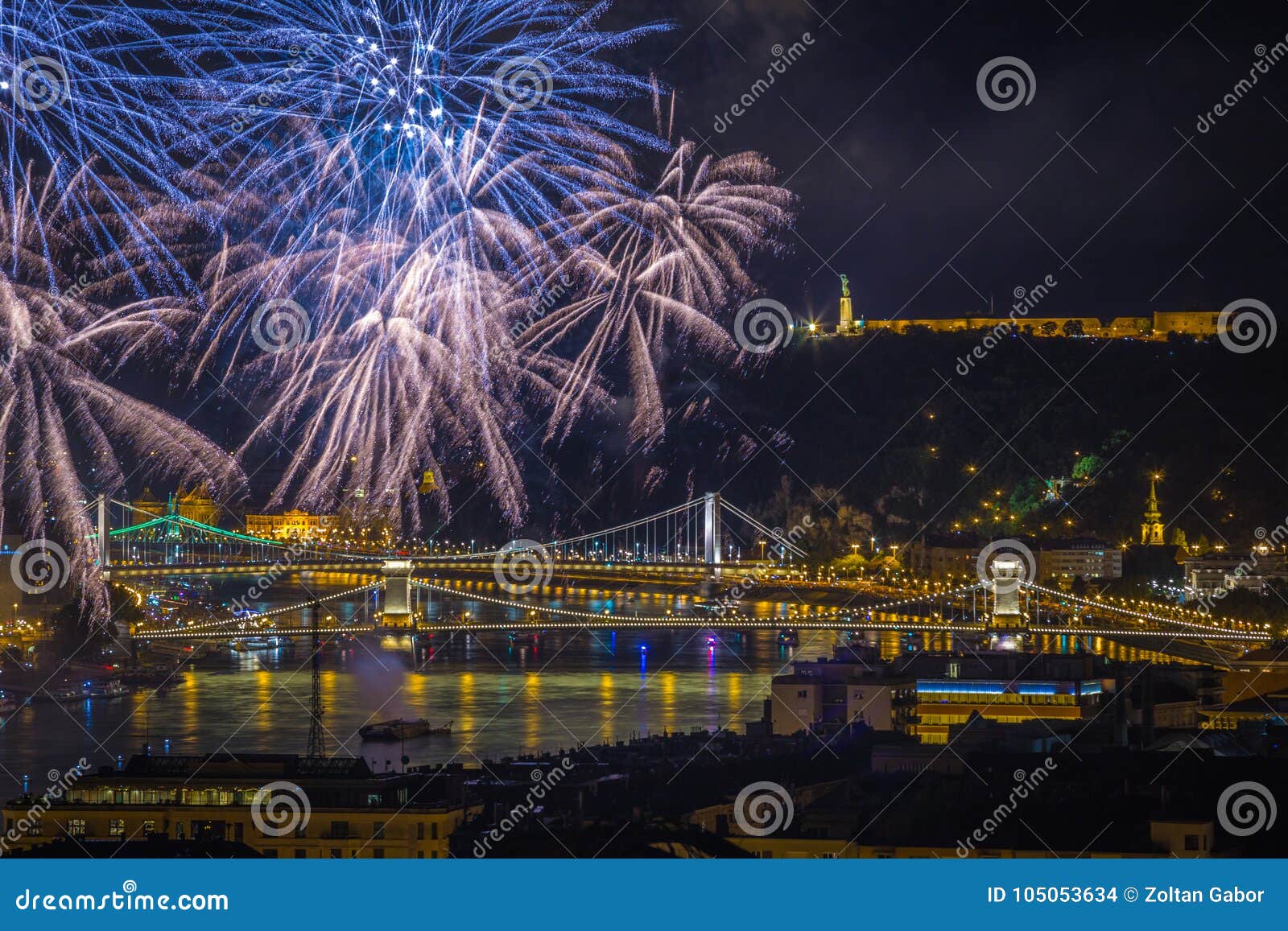 Budapest, Hungary - the Beautiful 20th of August Fireworks Over the ...