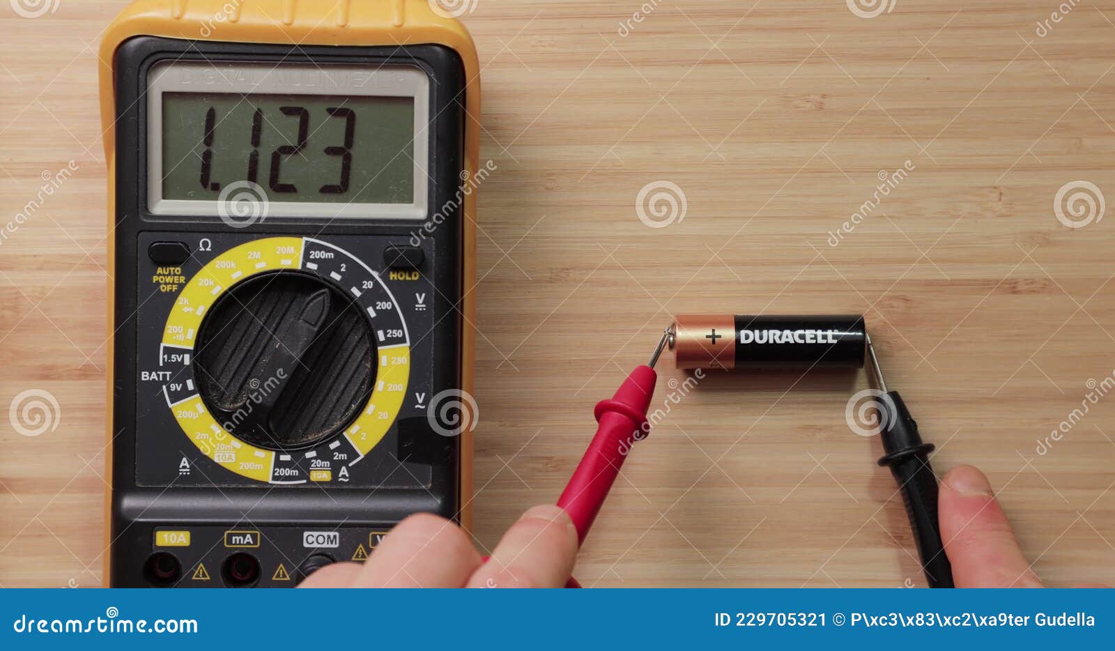 AA Battery Cells Voltage Checking Stock Video - Video of discharged ...
