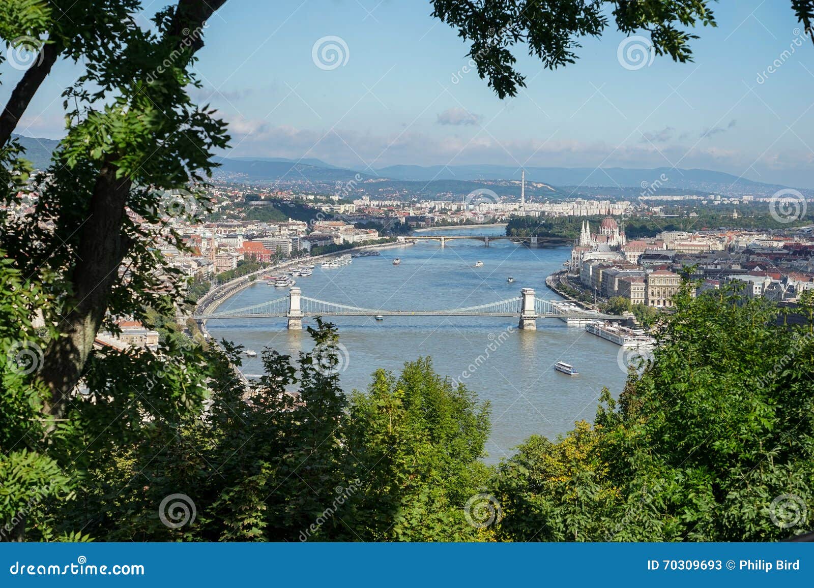 BUDAPEST, HUNGARY/EUROPE - SEPTEMBER 21 : View of the River Danube in ...