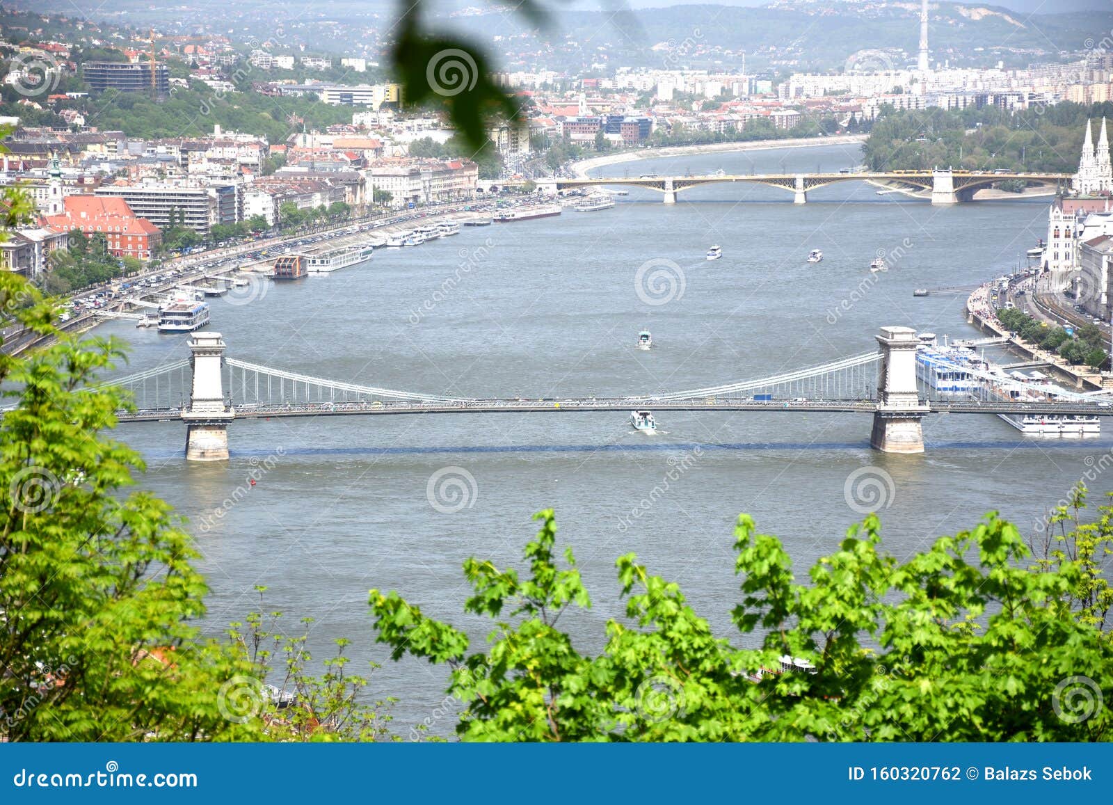 Panoramic, Skyline Cityscape View of Buda Side of Budapest Stock Photo ...