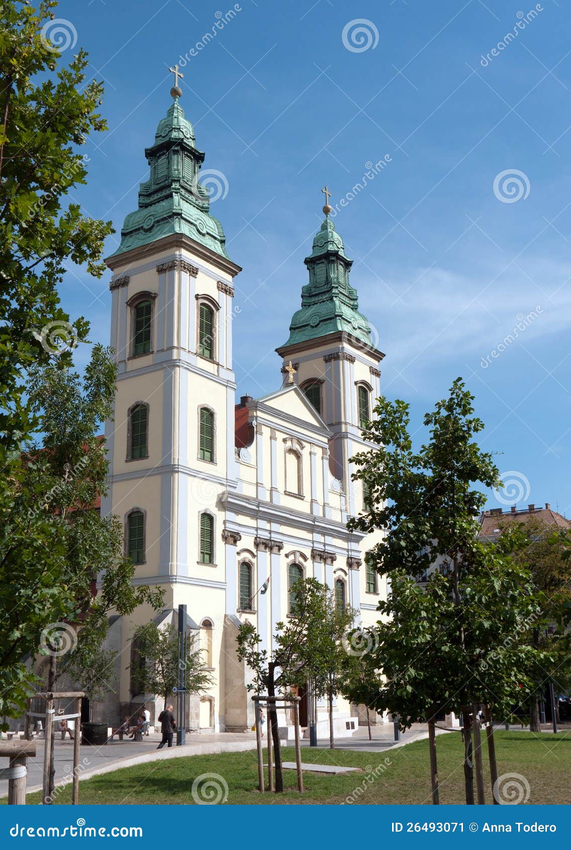 Budapest, Inner City Parish Church Stock Image - Image of religious ...