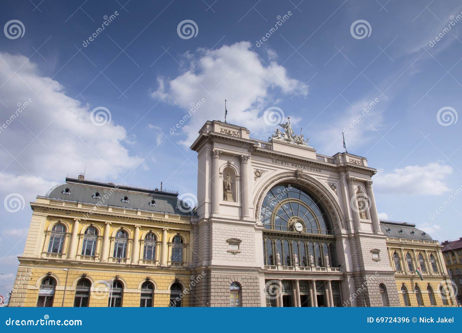 Budapest Keleti Railway Station Stock Photo - Image of exterior ...