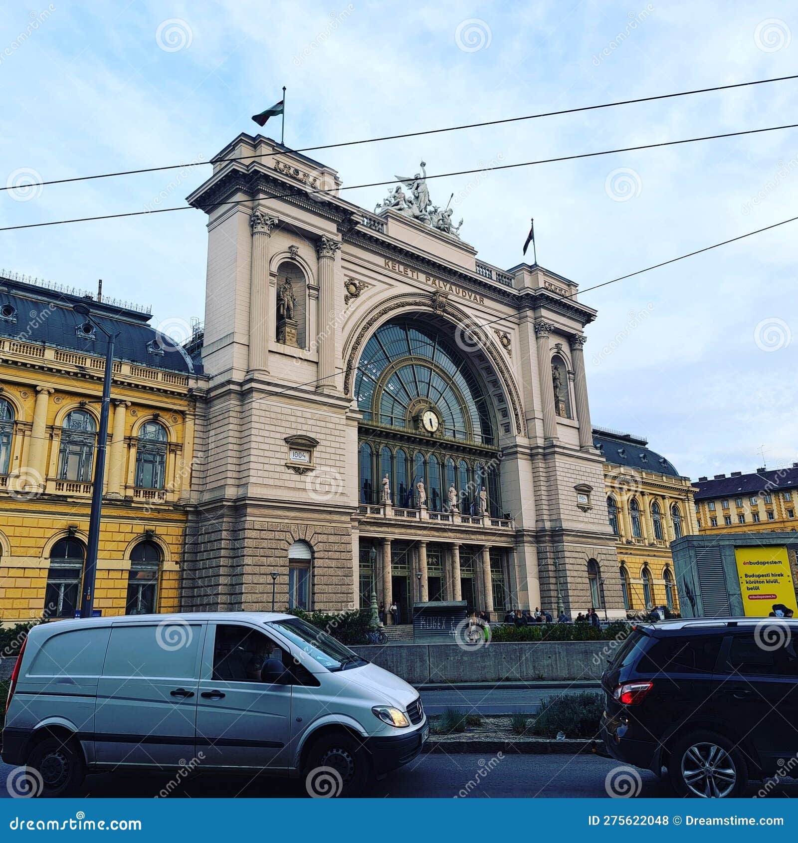 Budapest keleti station editorial stock photo. Image of building ...