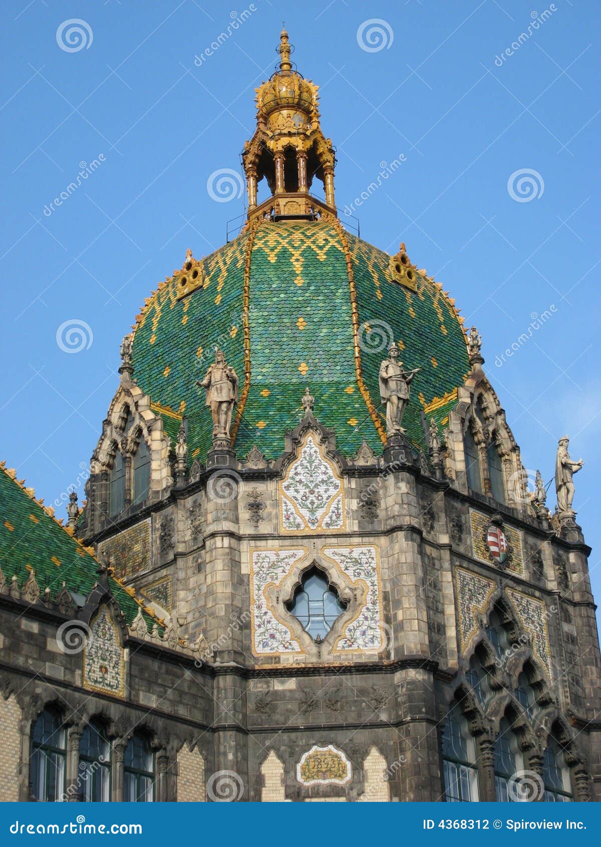 Budapest Museum dome stock photo. Image of mosaic, crafts - 4368312