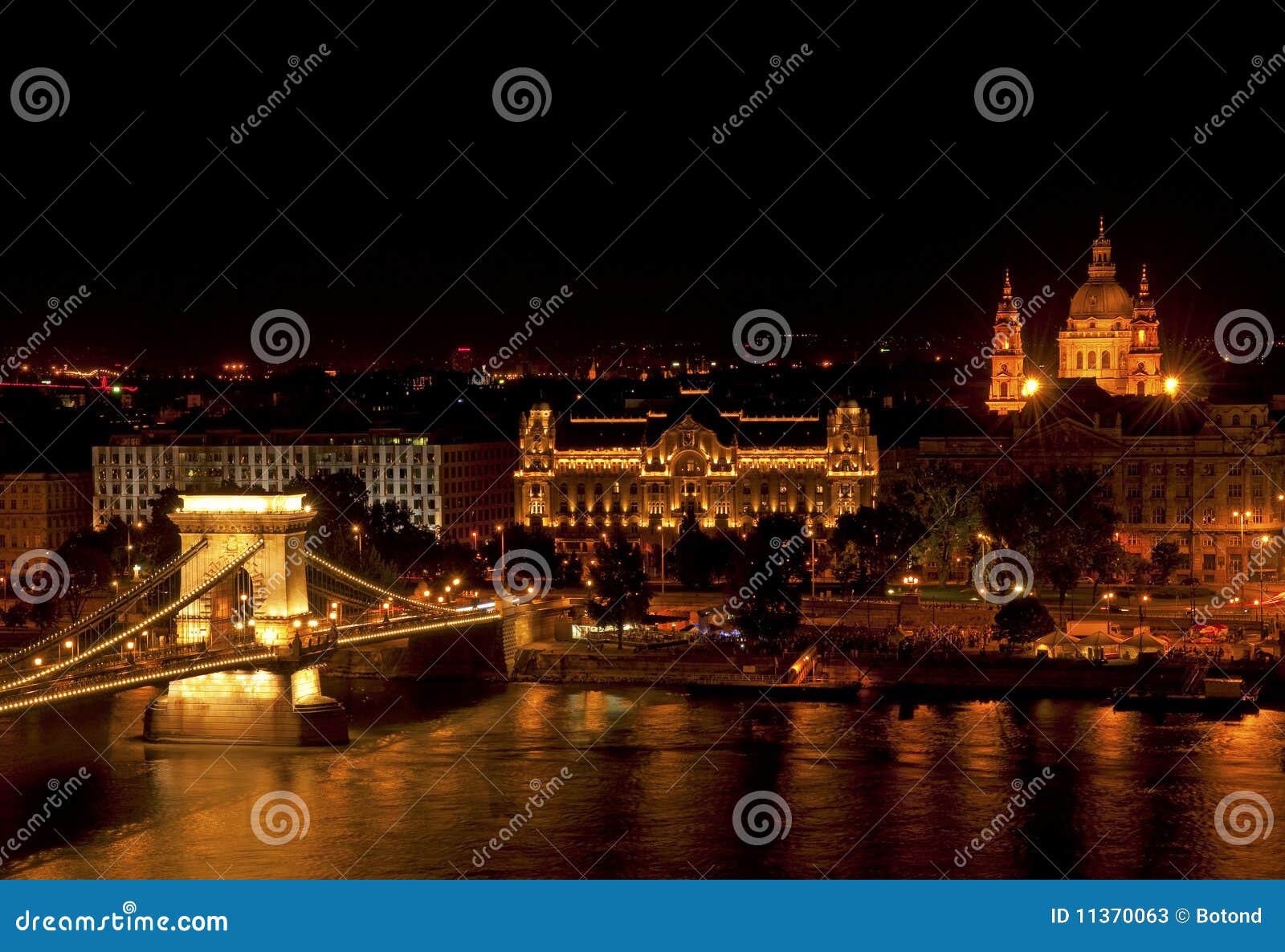 Budapest by night stock image. Image of historic, cityscape - 11370063