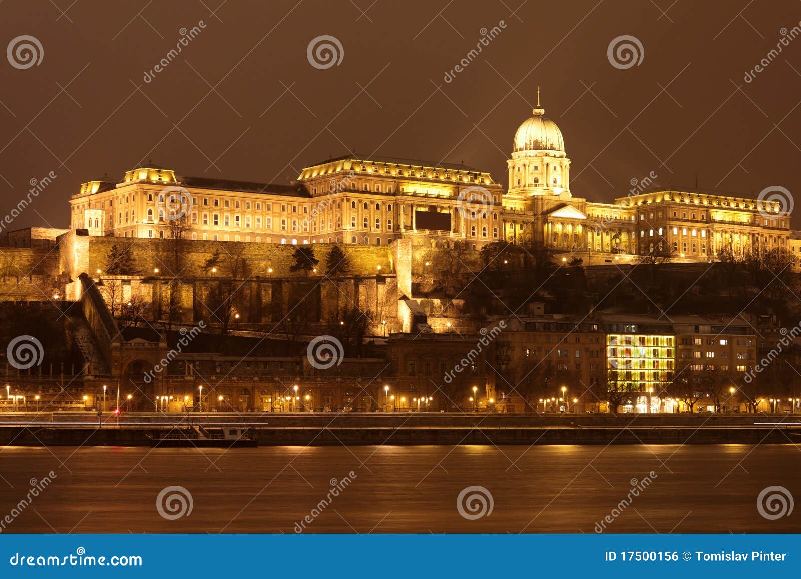 Budapest at night stock photo. Image of famous, european - 17500156