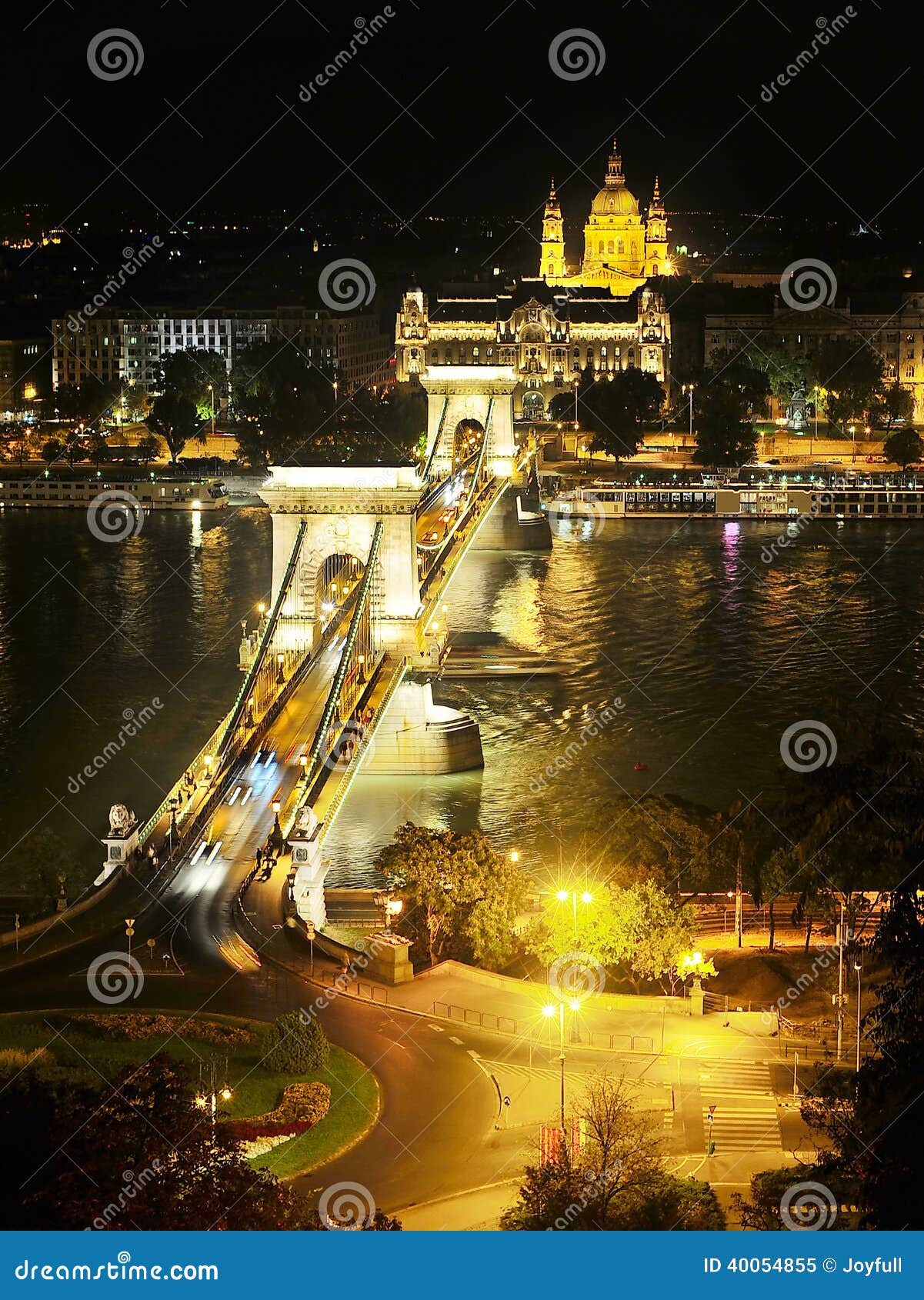 Budapest at night stock image. Image of hungary, hungarian - 40054855