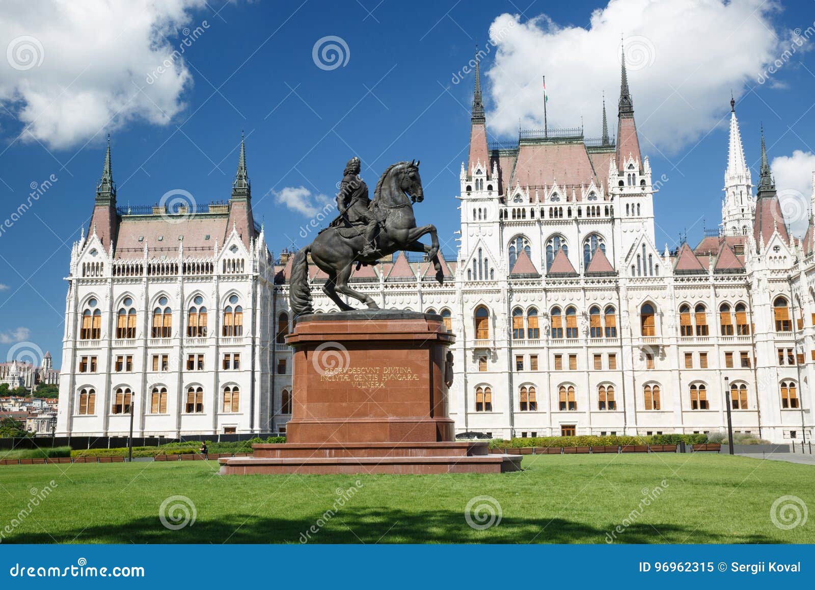 Budapest - the Parliament from the Kossuth Square Stock Image - Image ...