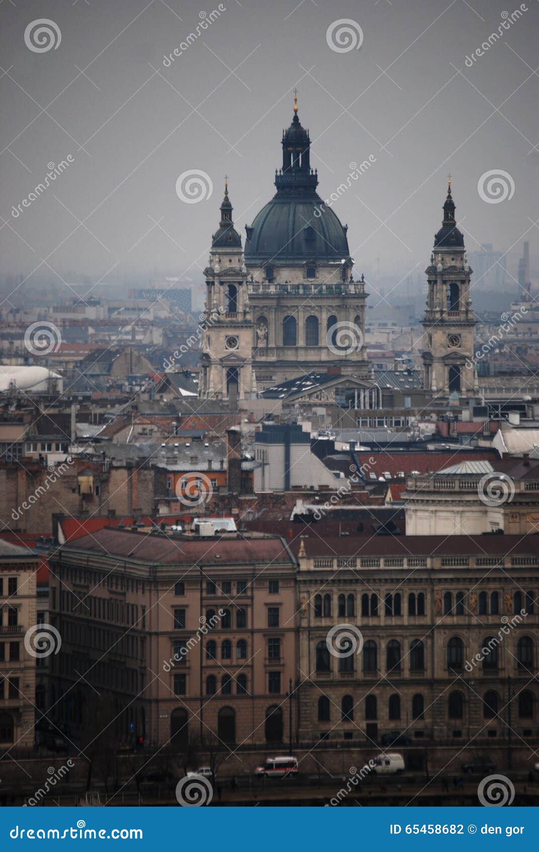 Budapest. Red & Green stock photo. Image of view - 65458682