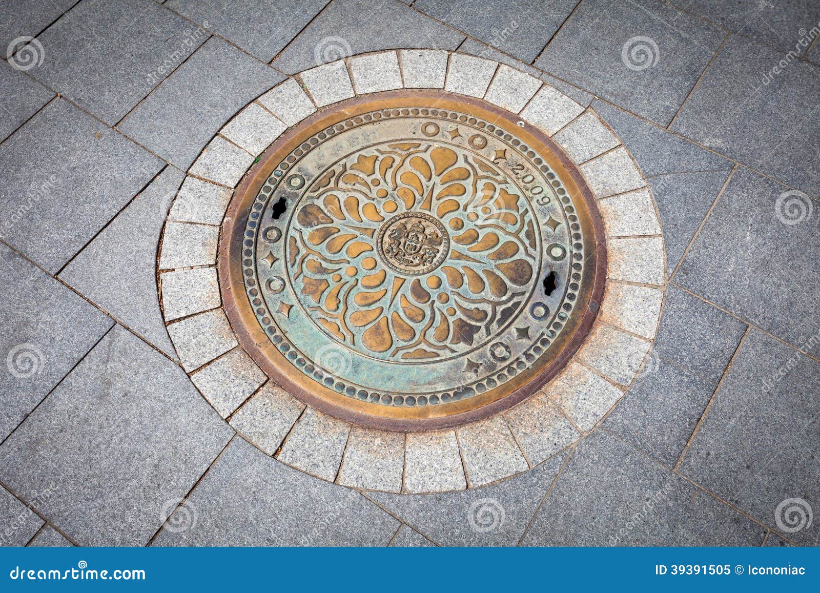 Budapest rusted sewer cap stock image. Image of dirty - 39391505