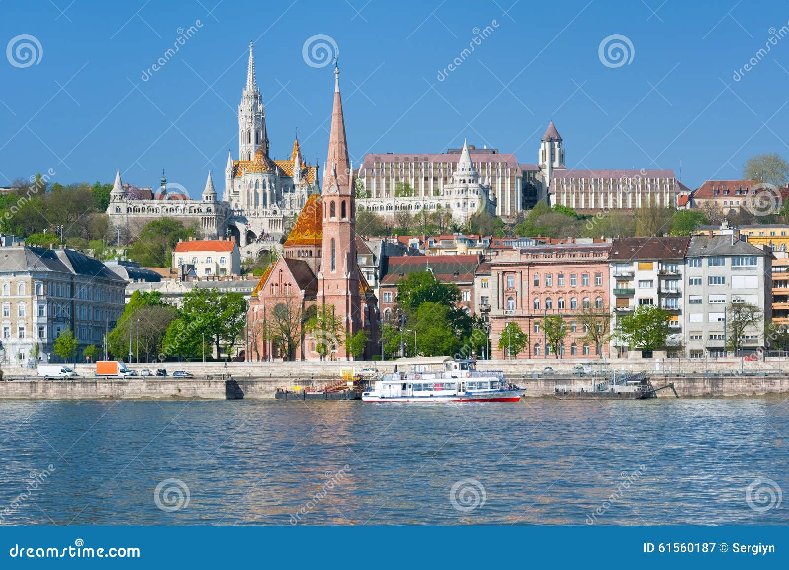 Budapest in a Spring Morning Stock Image - Image of exterior, cathedral ...