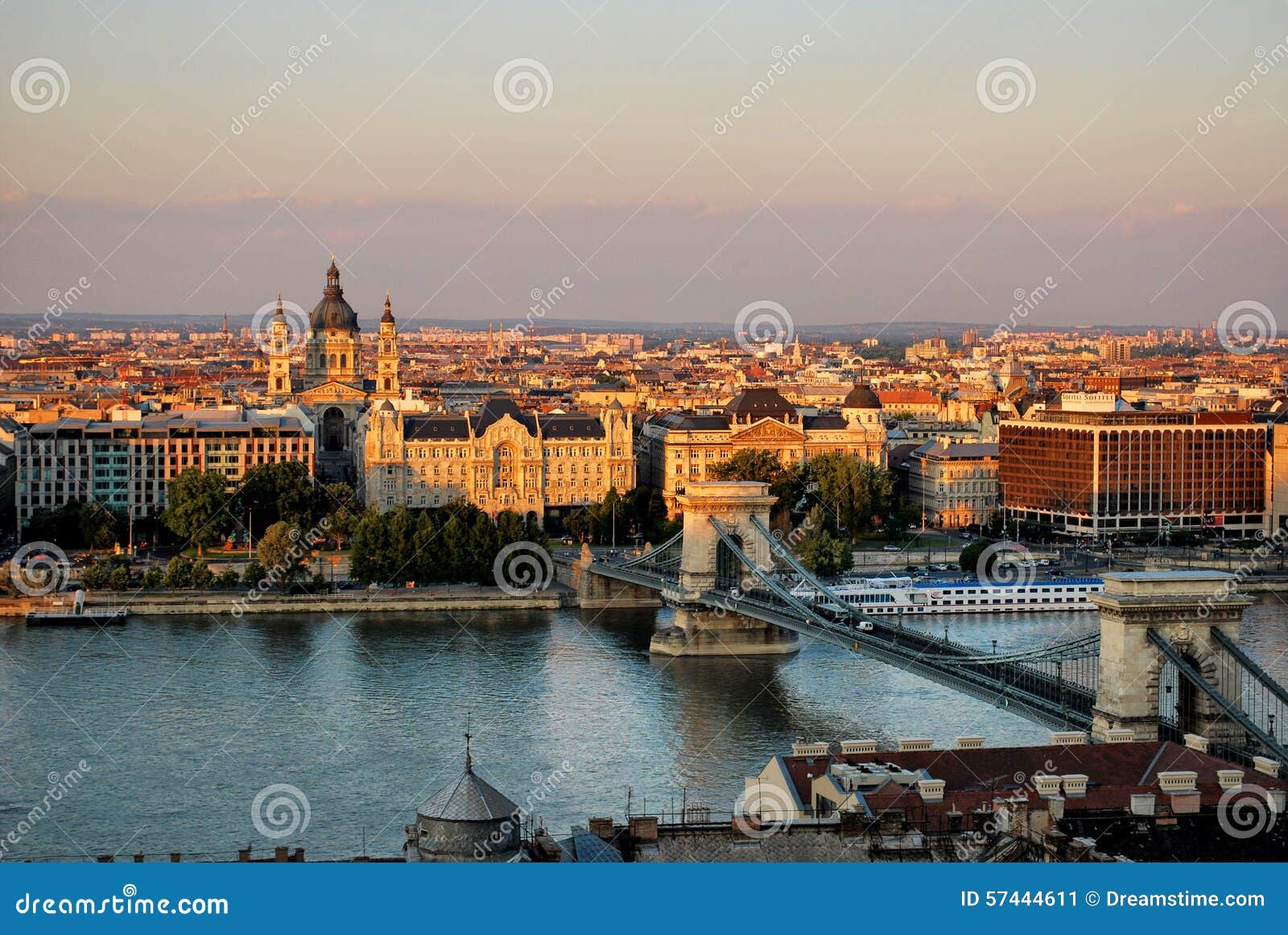 Budapest stock image. Image of planet, view, sunset, city - 57444611
