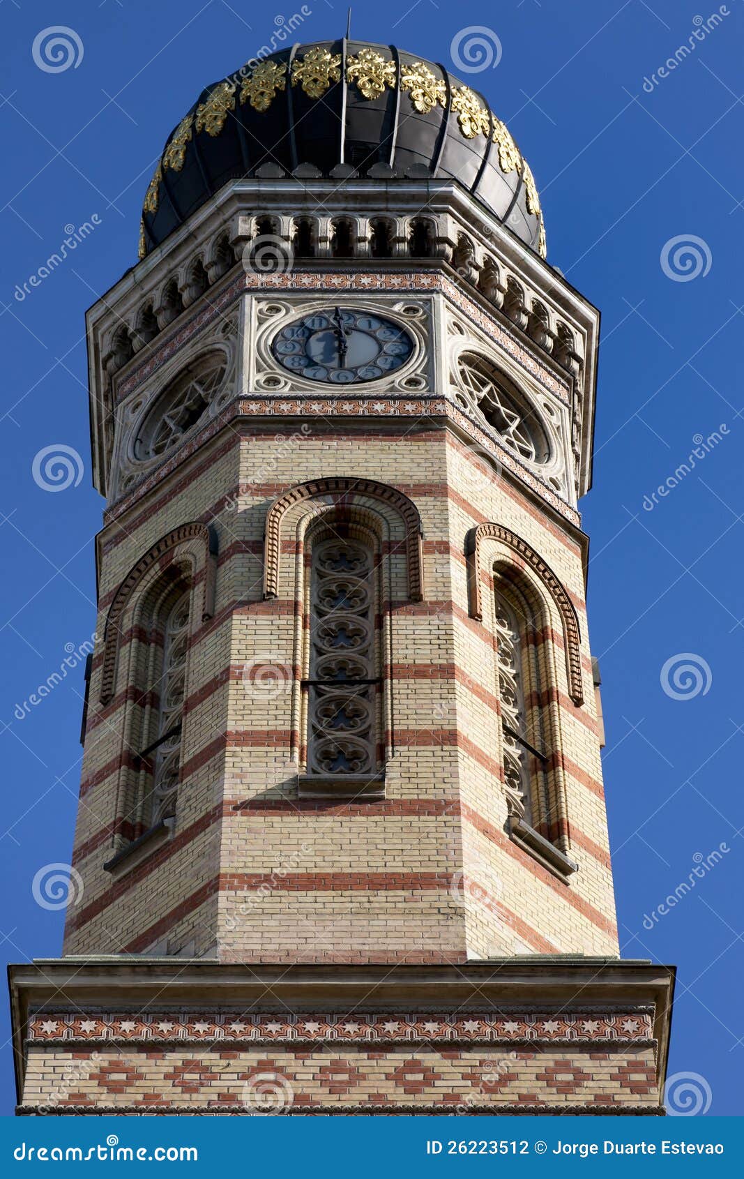 Budapest Synagogue tower stock photo. Image of tradition - 26223512