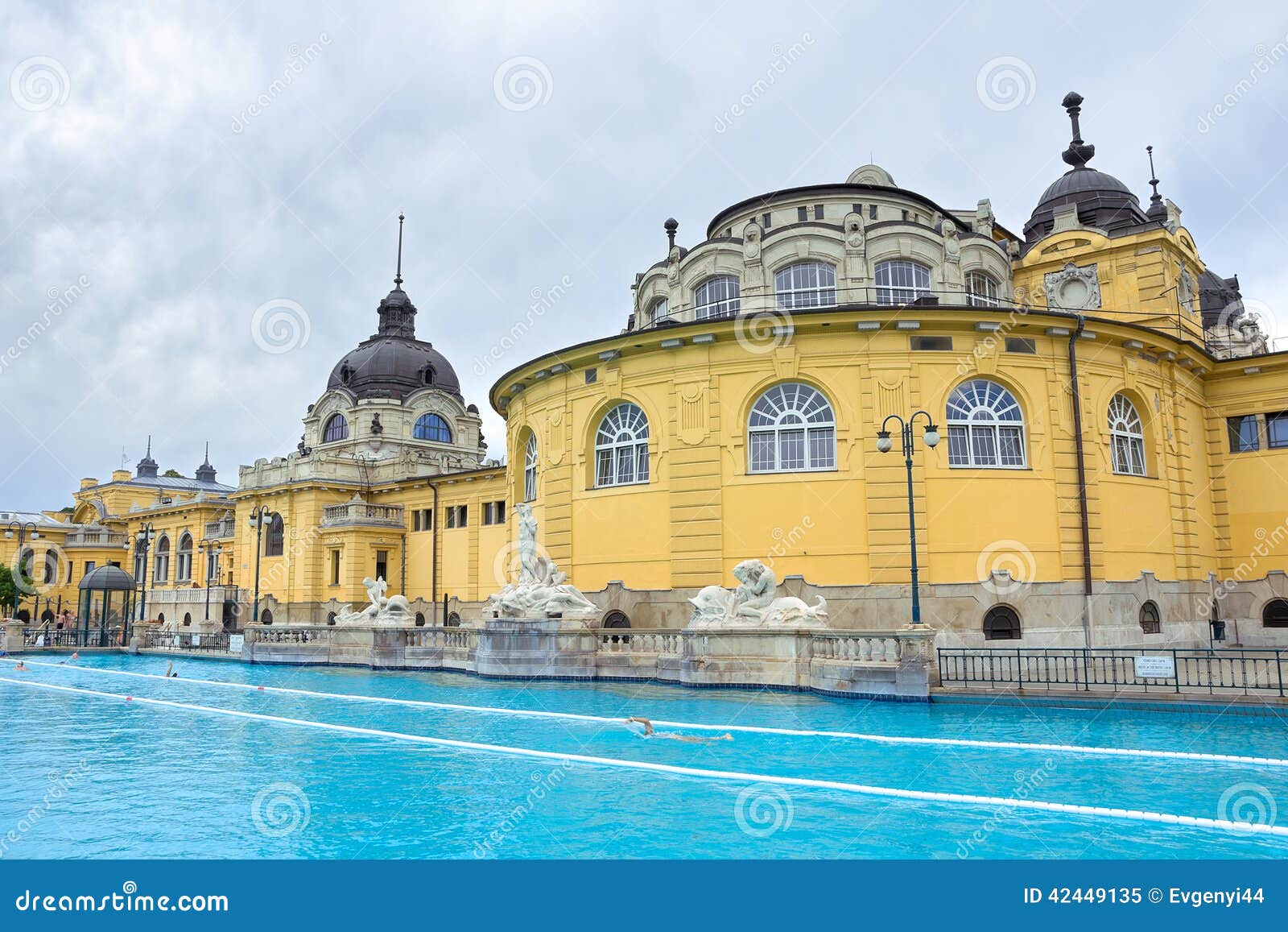 Budapest Szechenyi Bath Spa. Hungary. Stock Image - Image of ...
