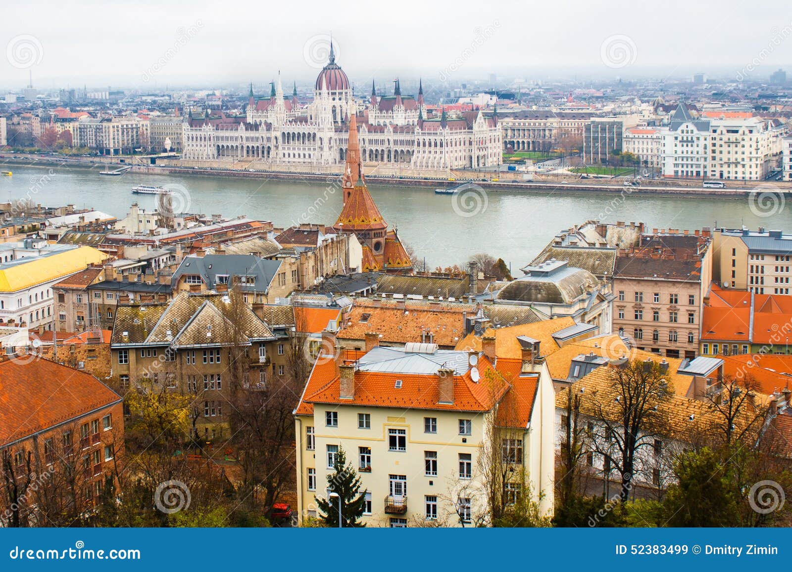 Budapest view stock image. Image of metropolis, destinations - 52383499