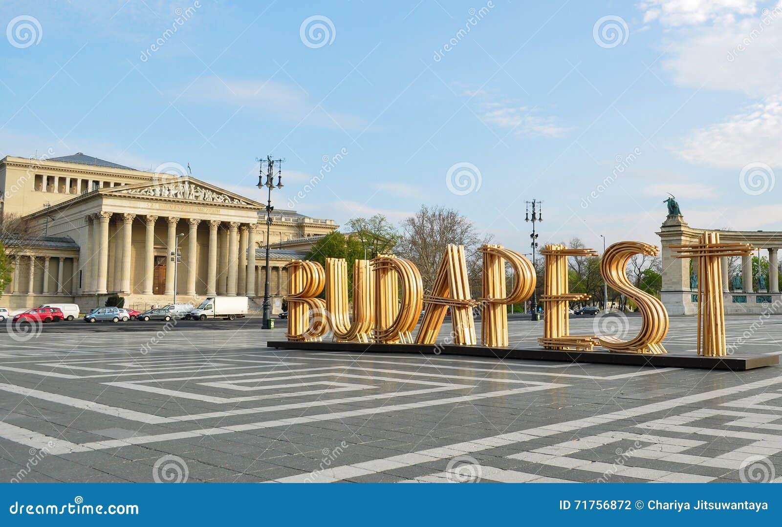 Budapest wooden sign editorial photography. Image of landmark - 71756872