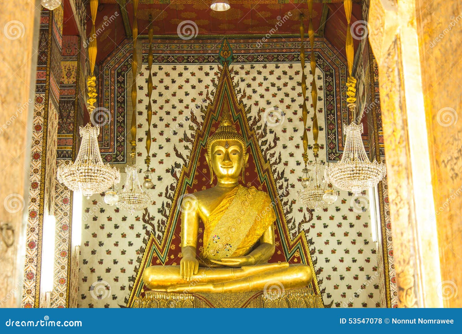 Buddha at altar stock photo. Image of body, buddha, color - 53547078