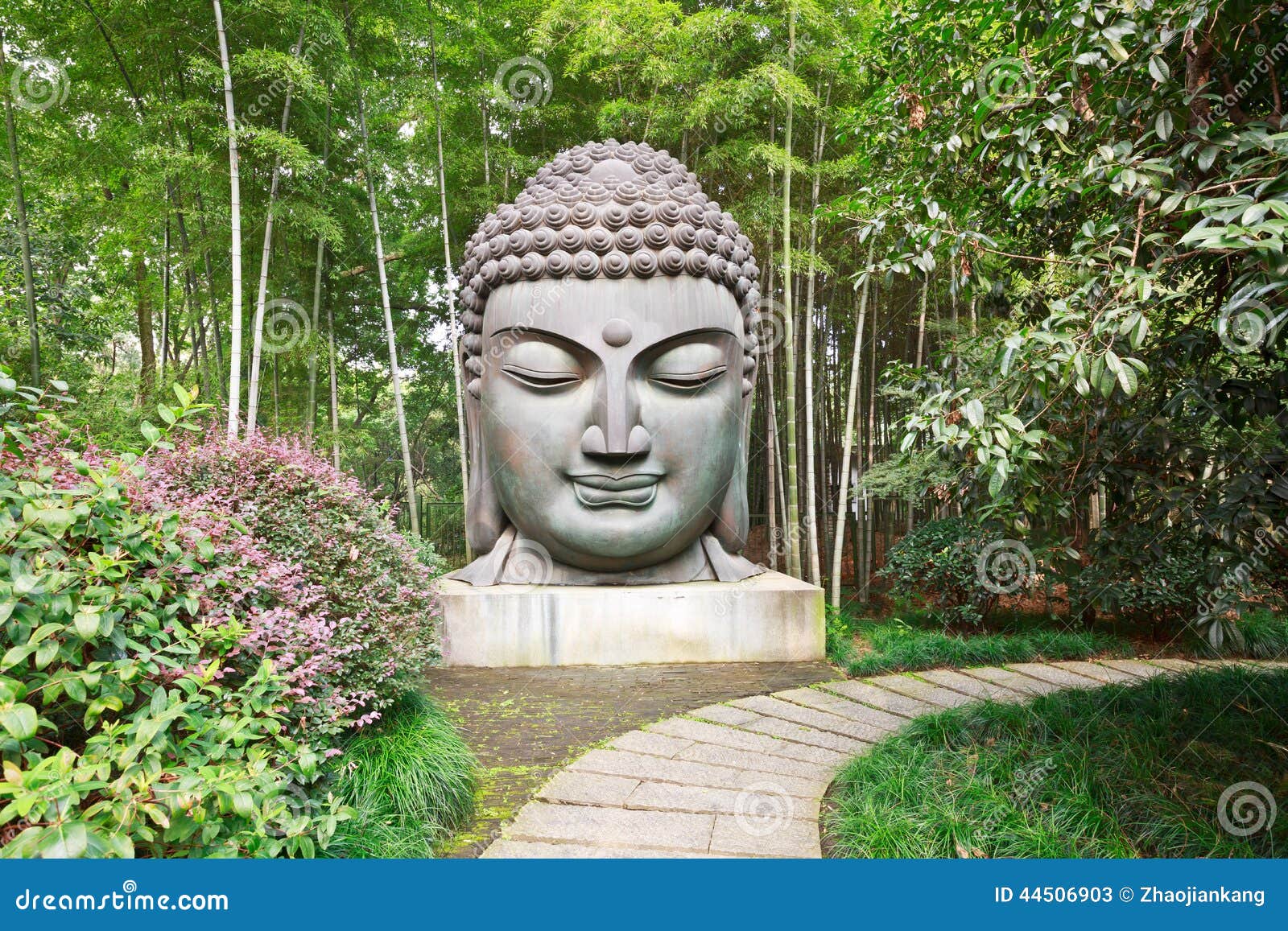 Buddha in the Bamboo Forest Stock Image - Image of east, large: 44506903