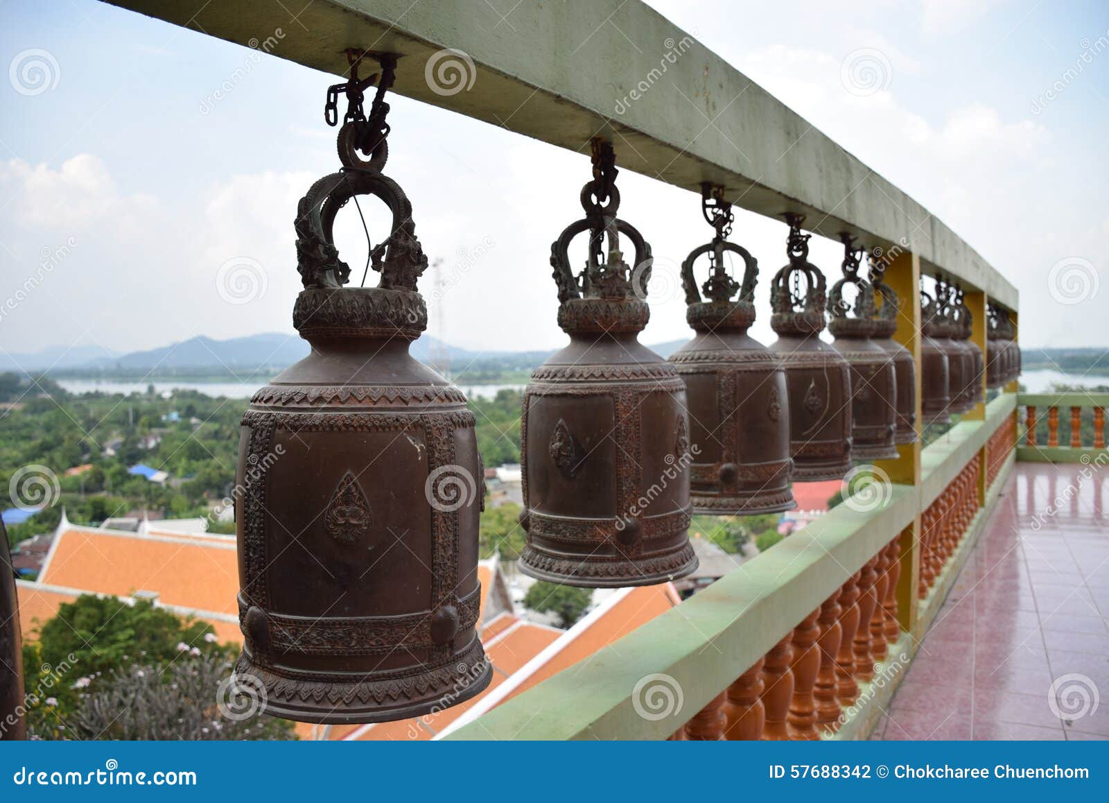 Buddha bells stock photo. Image of hang, bells, buddhist - 57688342