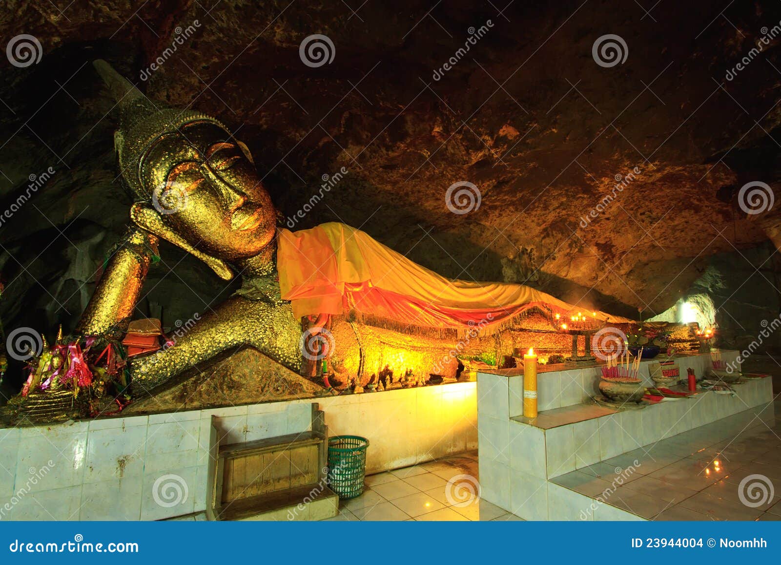Buddha in cave of Thailand stock photo. Image of ancient - 23944004