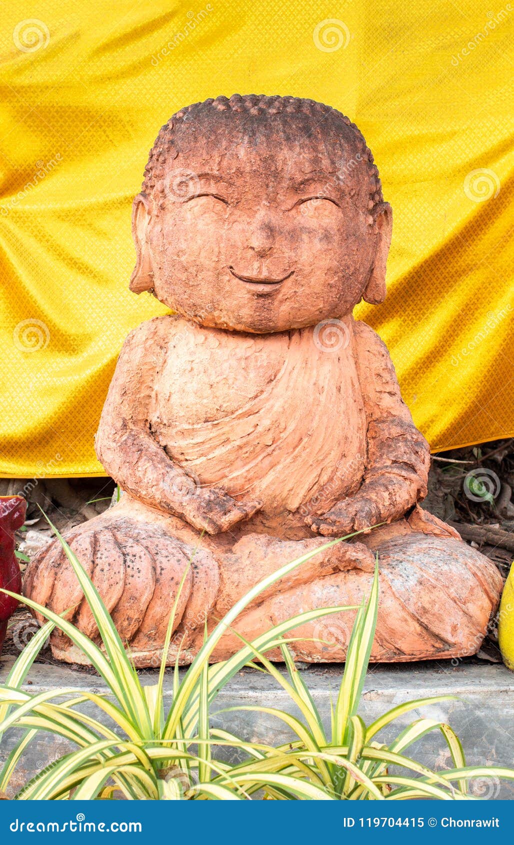 Buddha Child statue stock image. Image of monk, asian - 119704415