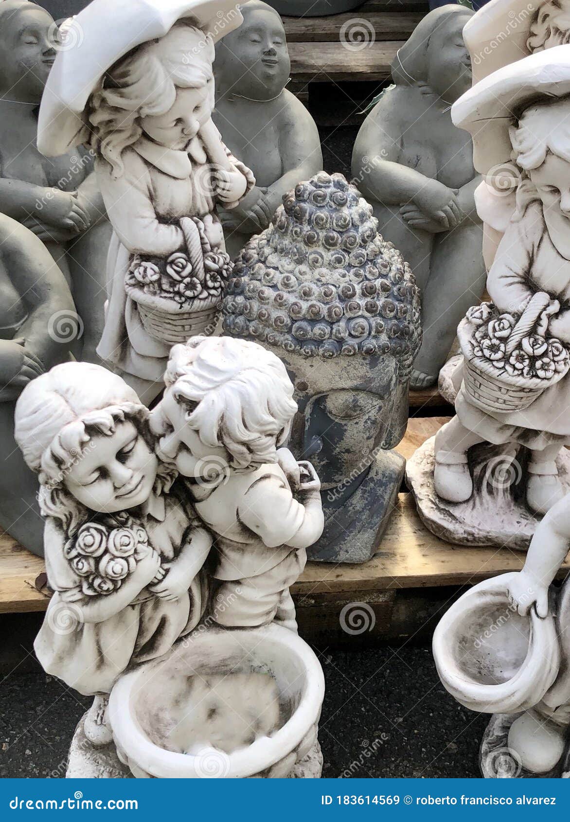 Ceramic figures stock image. Image of decor, figures - 183614569