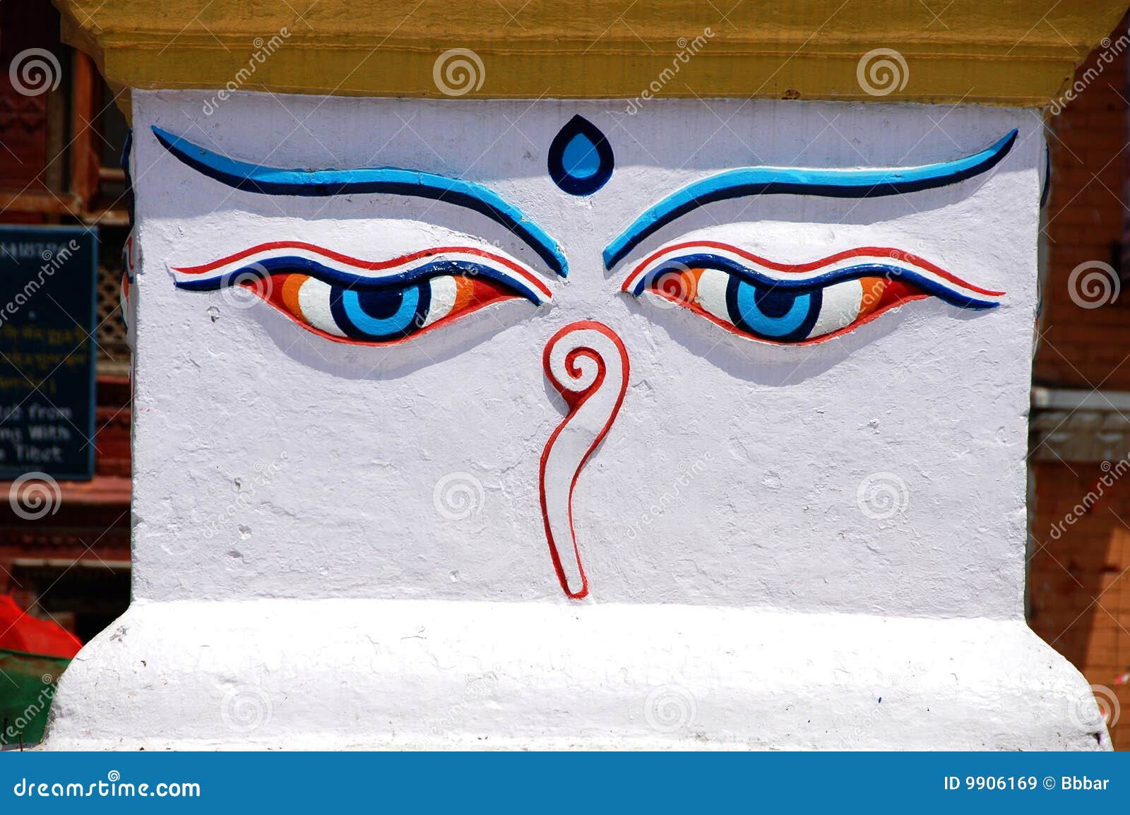 Buddha Eyes stock image. Image of bodhnath, buddha, buddhist - 9906169