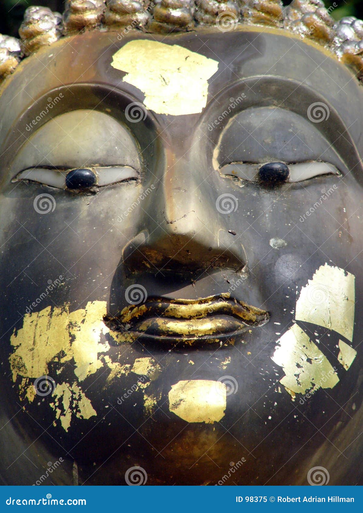 Buddha face stock image. Image of gold, thai, bangkok, serene - 98375