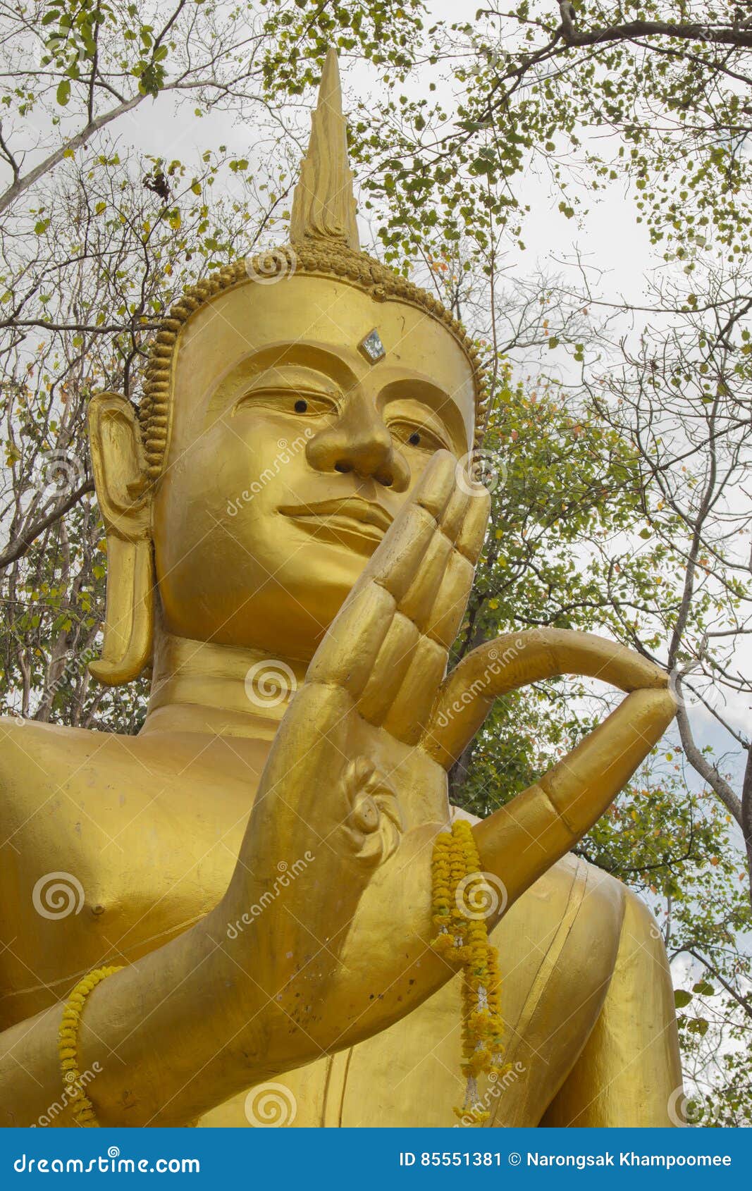Buddha, Face of Budda Statue in Phichit Province Thailand. Stock Image ...